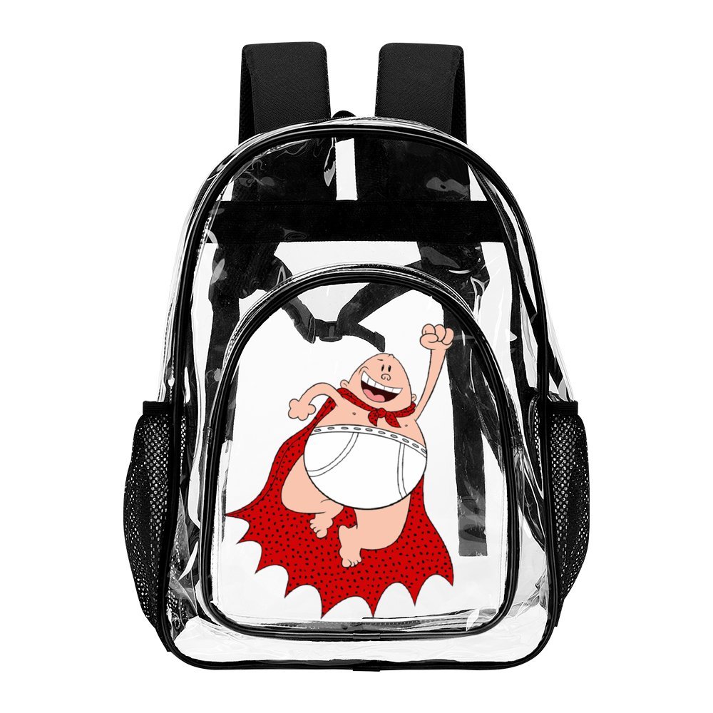 Captain Underpants Clear Backpack Heavy Duty Transparent Backpack See ...
