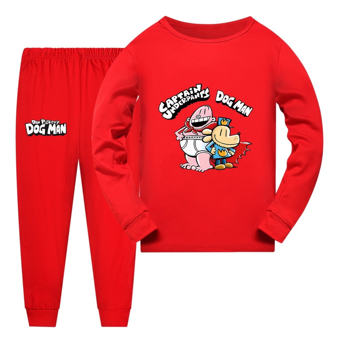 Captain Underpants & Dog Man Kids Pajamas Set – Comic Hero Sleepwear ...