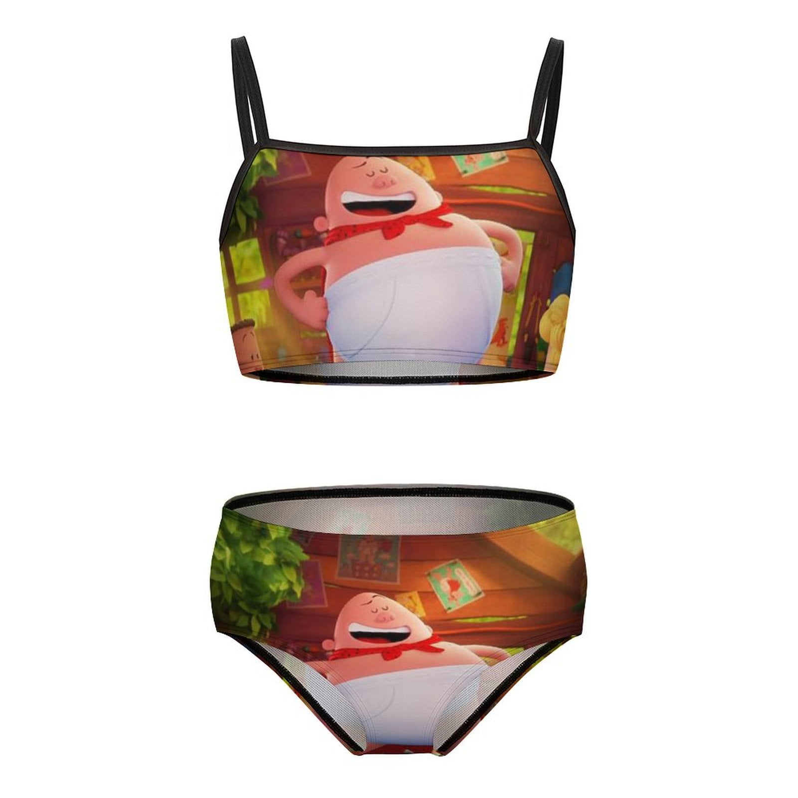 Captain Underpants Girls Bikini Swimsuits Two-piece Beach Bathing Suit ...