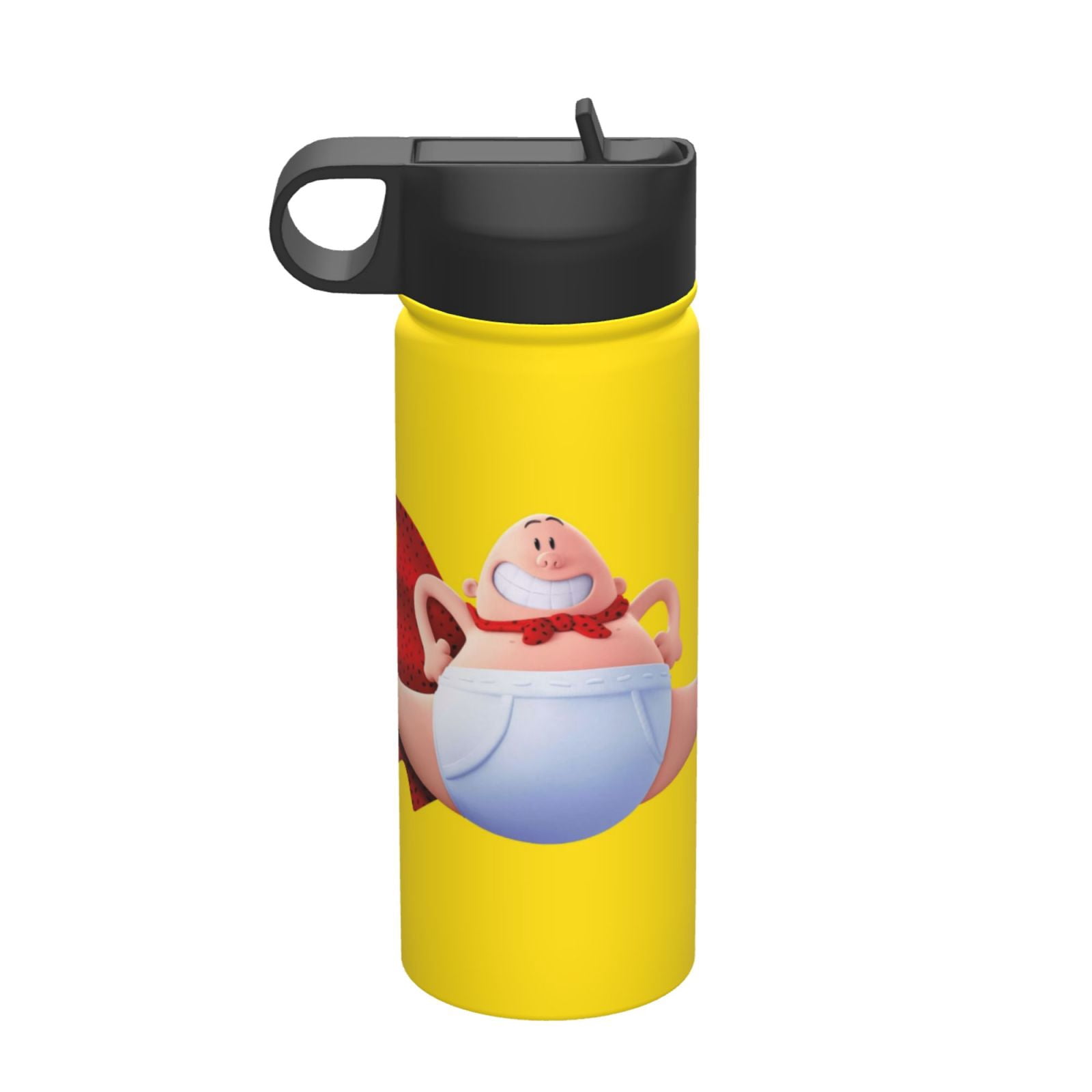 Captain Underpants Insulated Water Bottle, 18oz Vacuum Stainless Steel ...