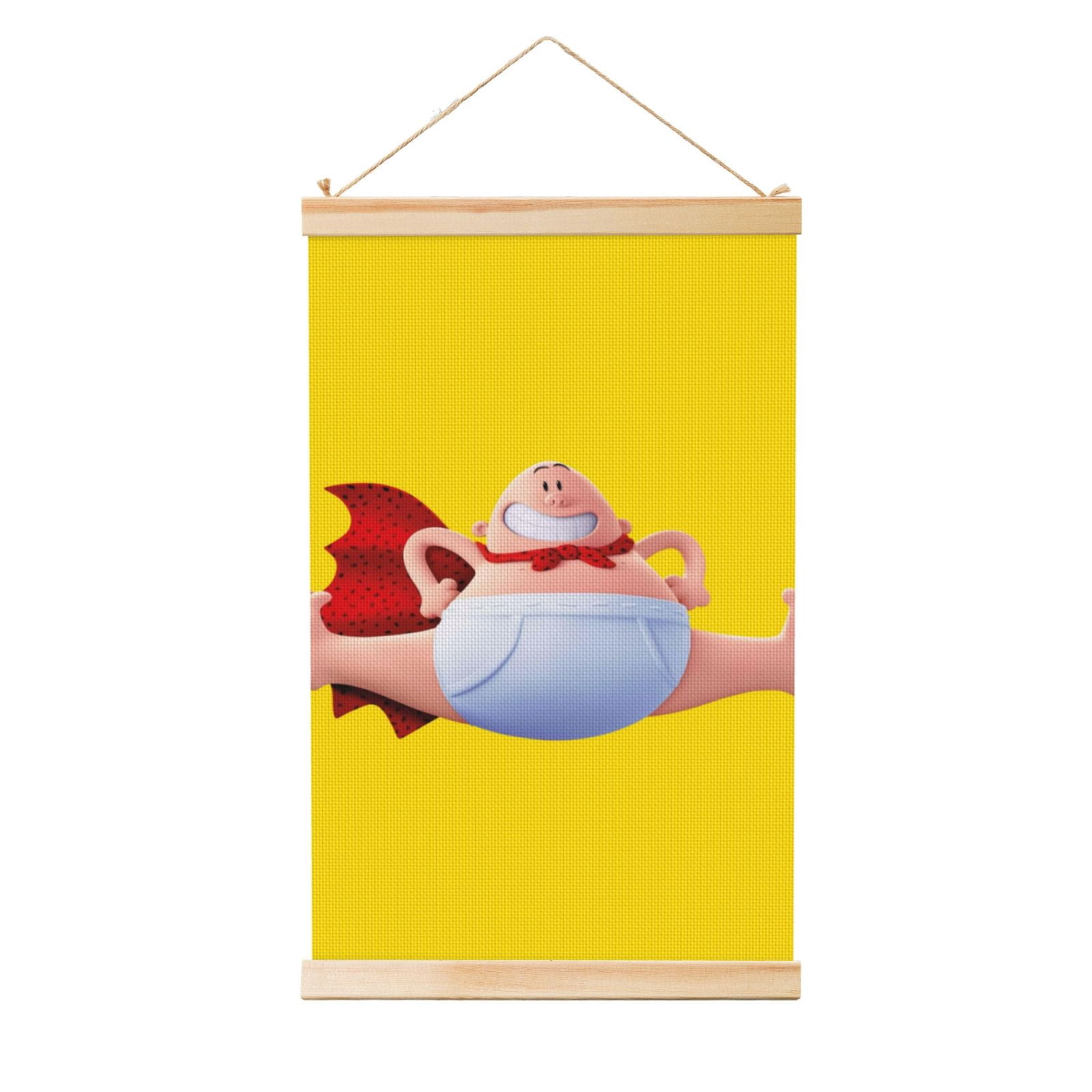 Captain Underpants Poster Canvas Wooden Shaft Hanging Poster Home Decor ...