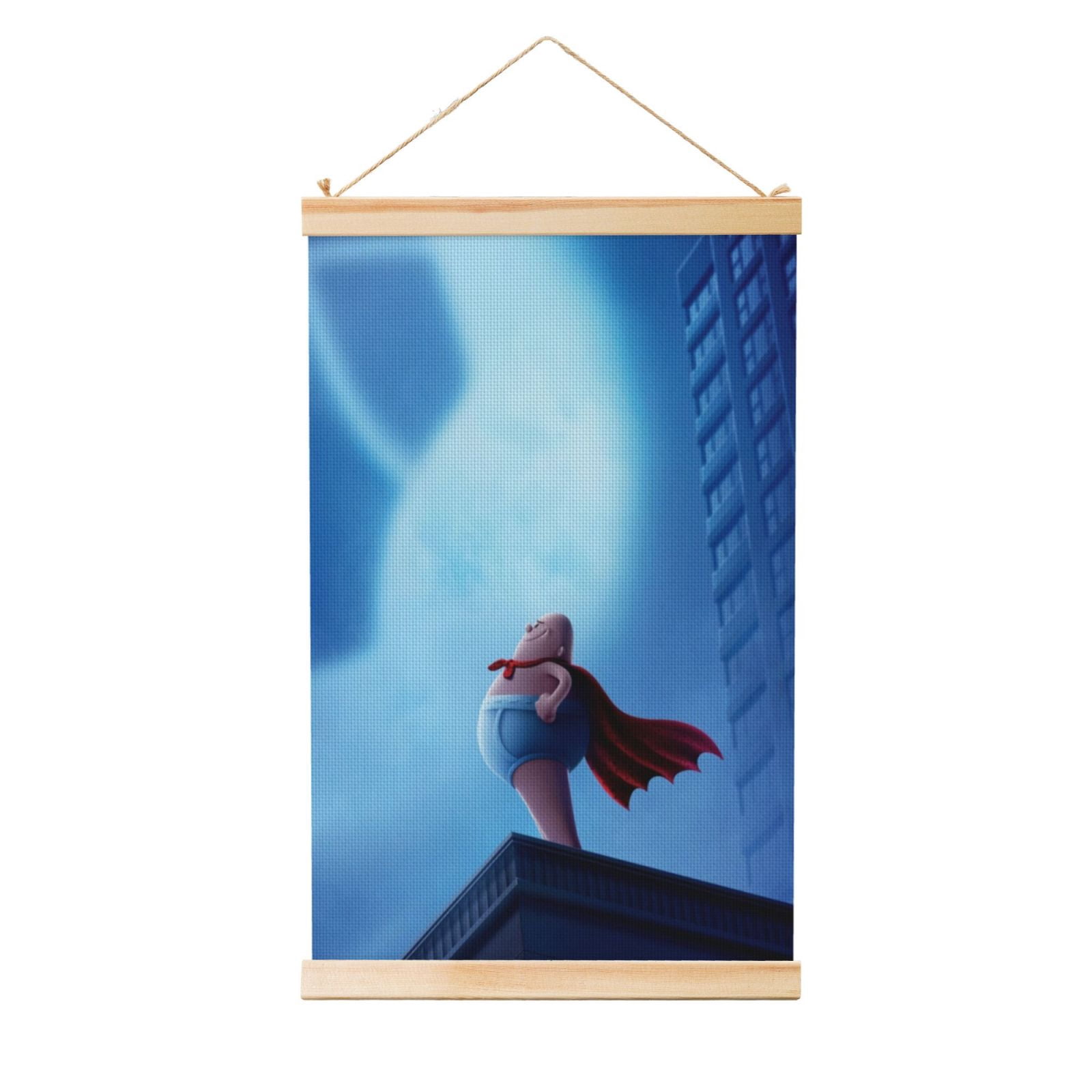 Captain Underpants Posters Wall Hanging Wooden Shaft Poster Wall Art ...