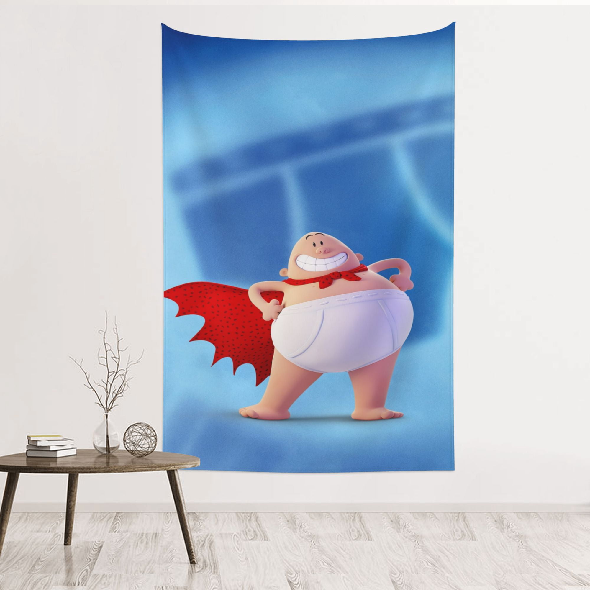 Captain Underpants Tapestry Wall Hanging, Art Poster Decor Tapestries ...