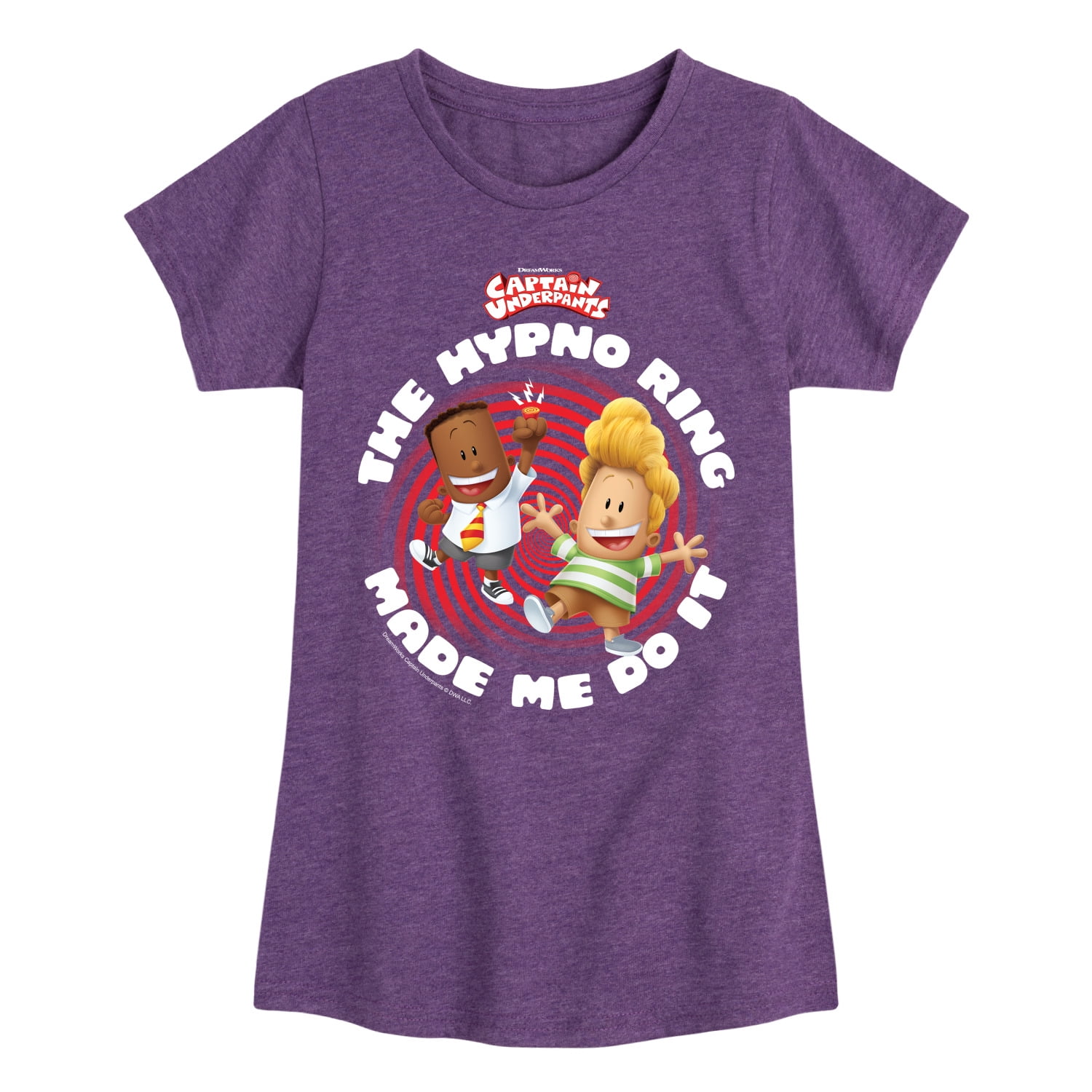Captain Underpants - The Hypno Ring - Toddler & Youth Girls Short ...