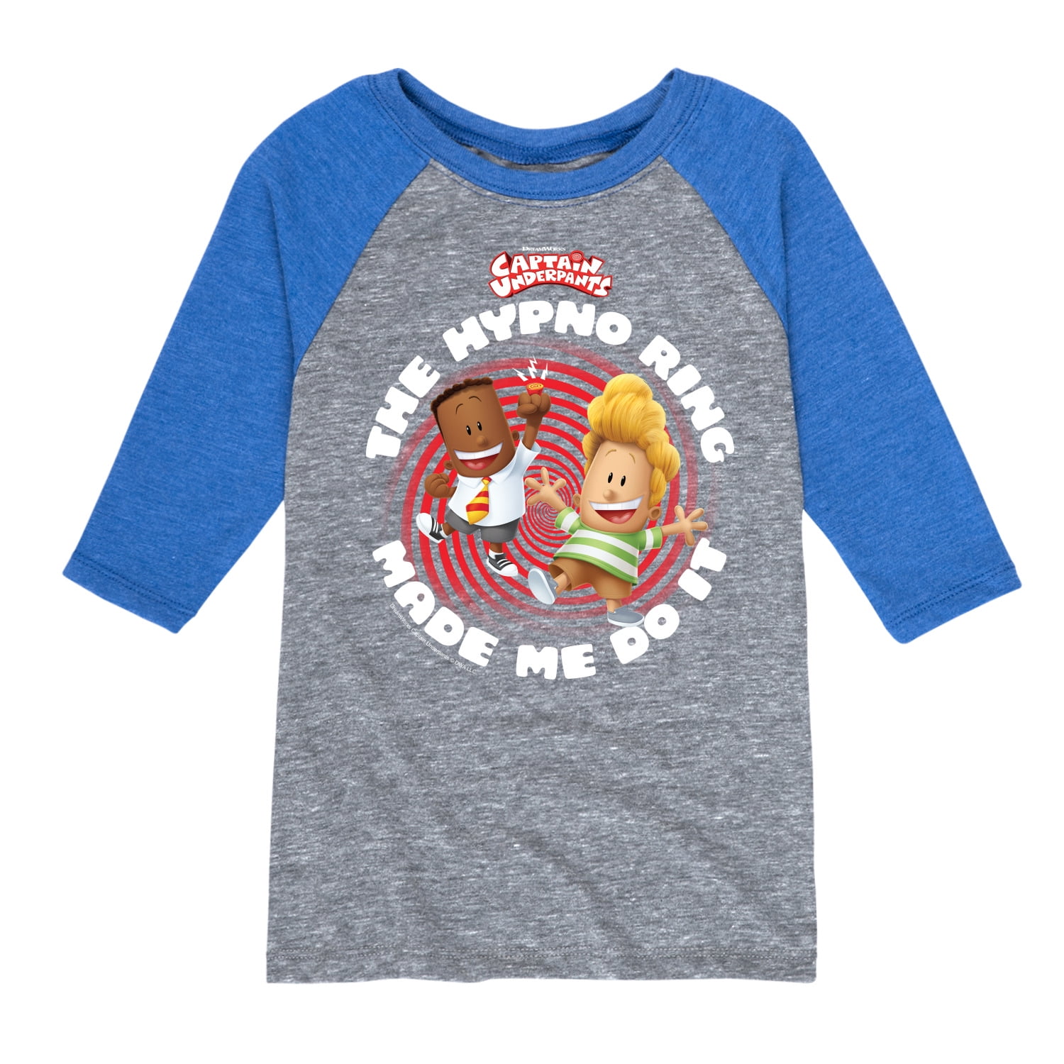 Captain Underpants - The Hypno Ring - Toddler & Youth Raglan Graphic T ...