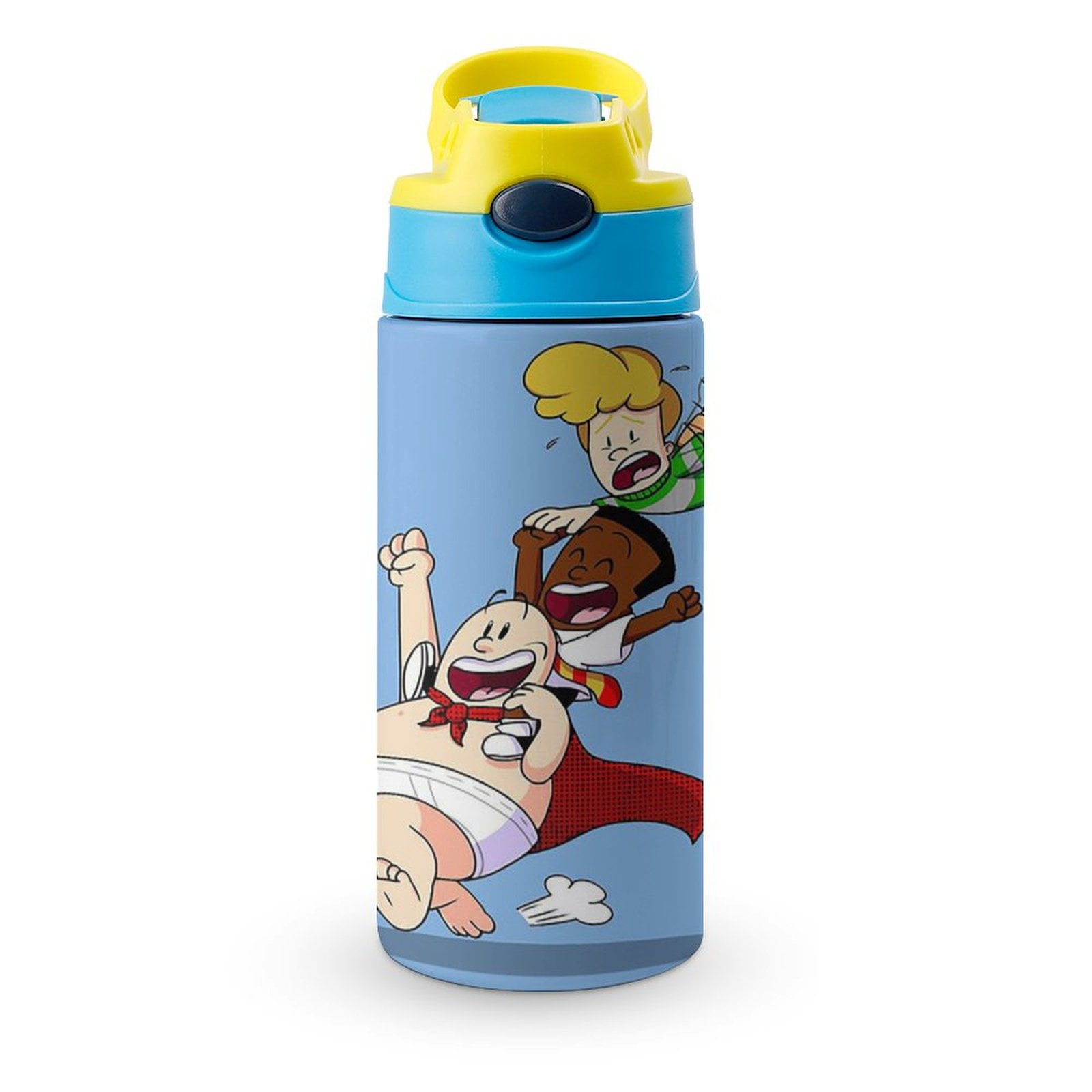 Captain Underpants Water Bottle with Straw Vacuum Insulated Stainless ...