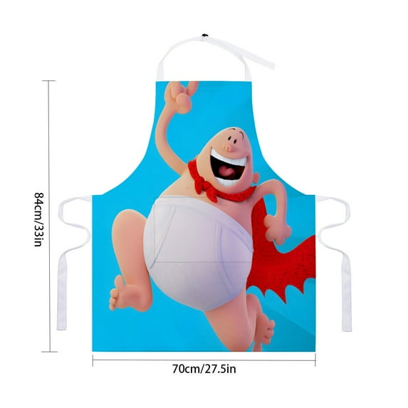 Captain Underpants apron with pockets and waterproof style, designed ...