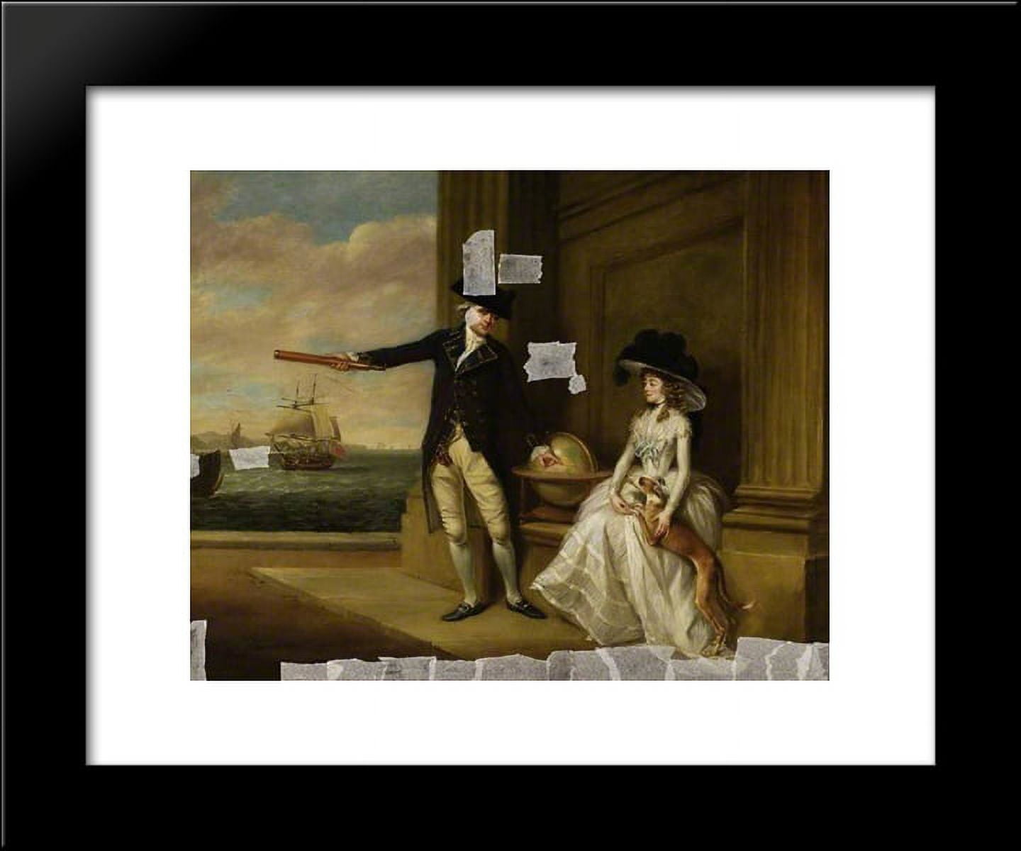 Captain and Mrs Hardcastle 20x24 Framed Art Print by John Russell ...
