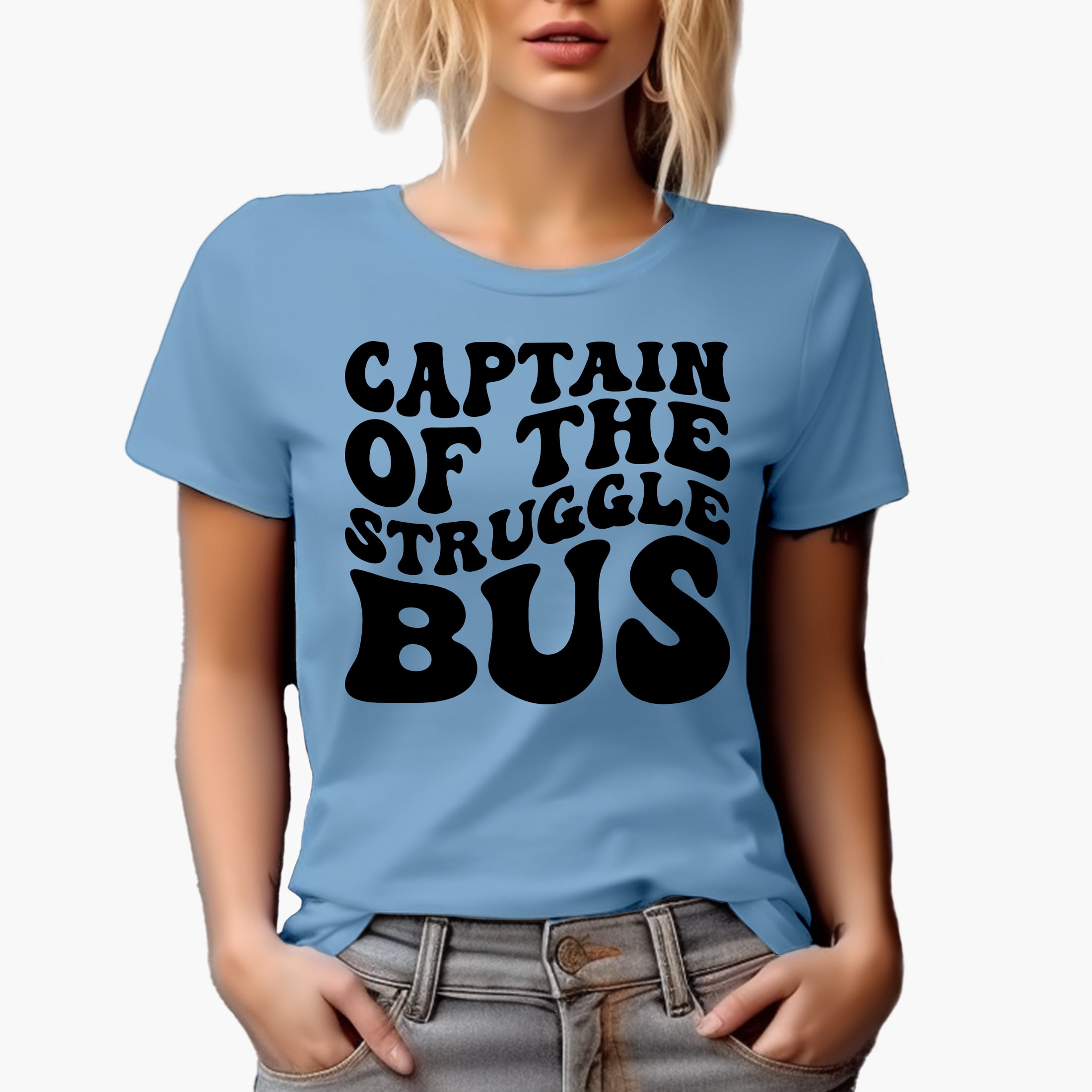 Captain of the Struggle Bus, Colloquialism Quote, Groovy Retro Wavy ...