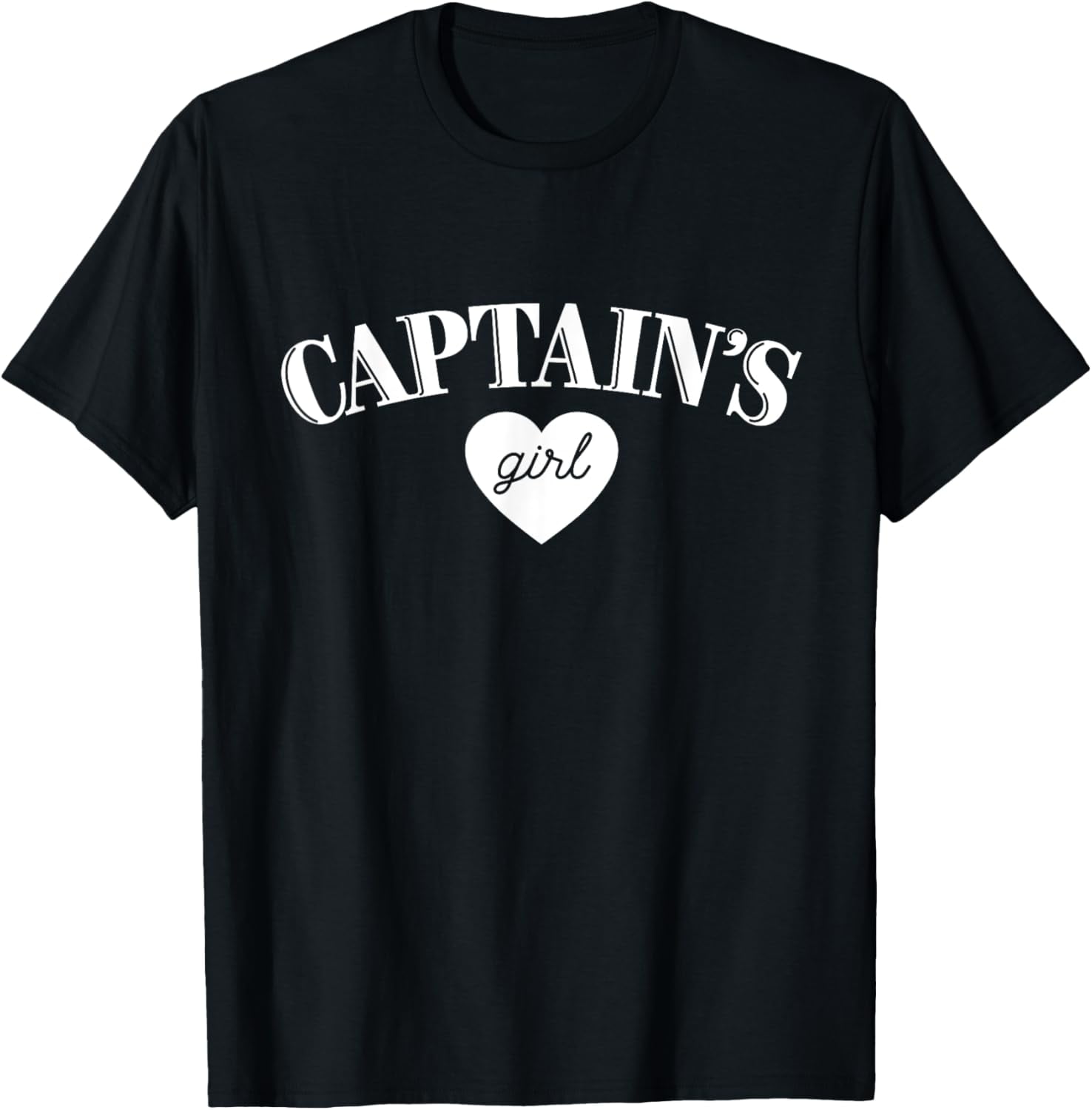 Captains Girl T Shirt Cute Boat Military Pilot Team Wife Tee - Walmart.com