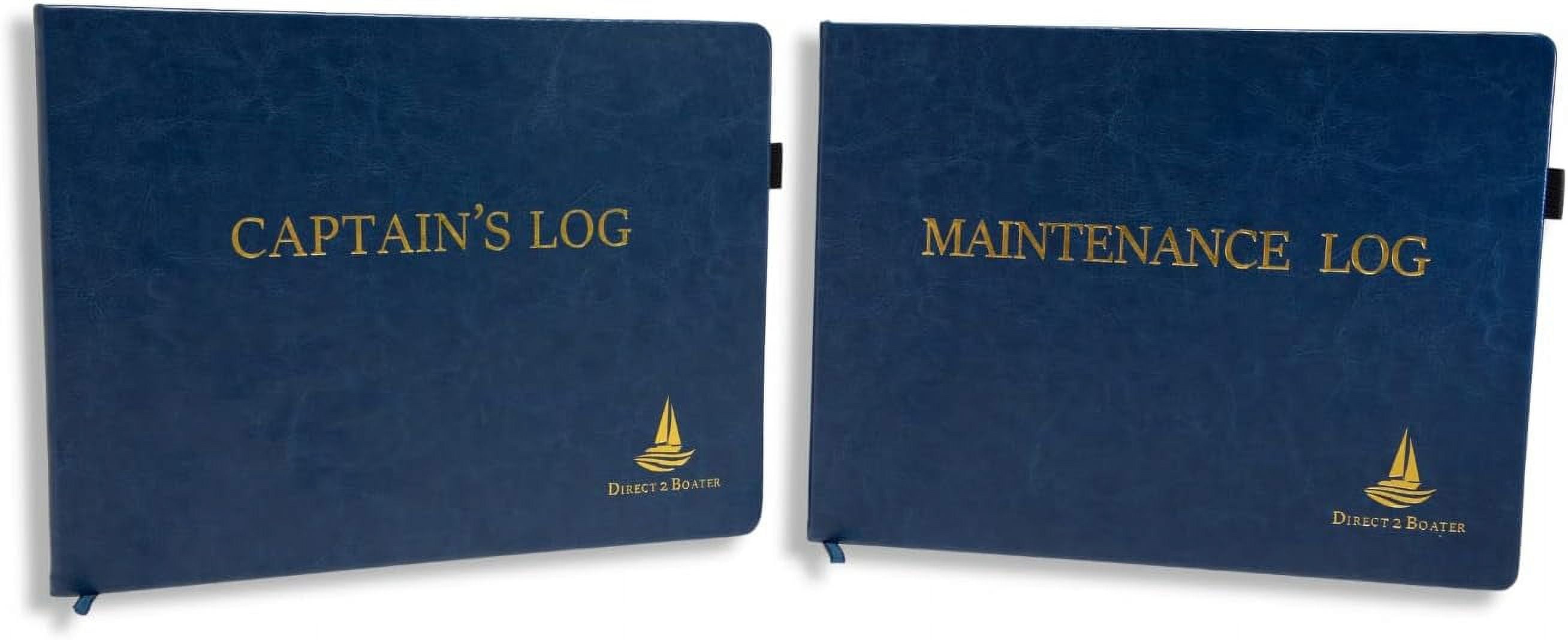 Captains and Maintenance Log Books - Bound Nautical Dairy with Durable ...