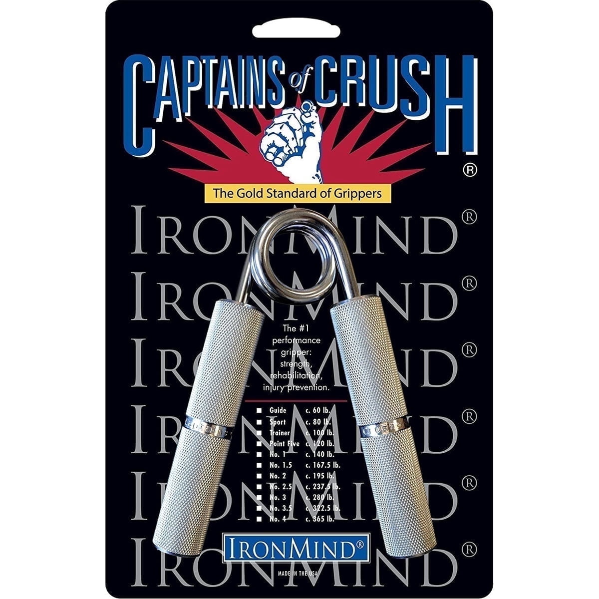 Captains of Crush Hand Grip Strength Trainer - Forearm Workout Fitness ...
