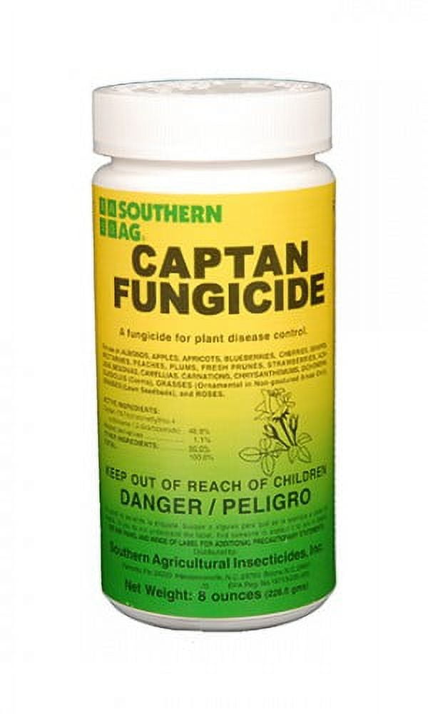 Southern Ag Captan Fungicide 50% Wettable Powder - 8oz Bottle for ...
