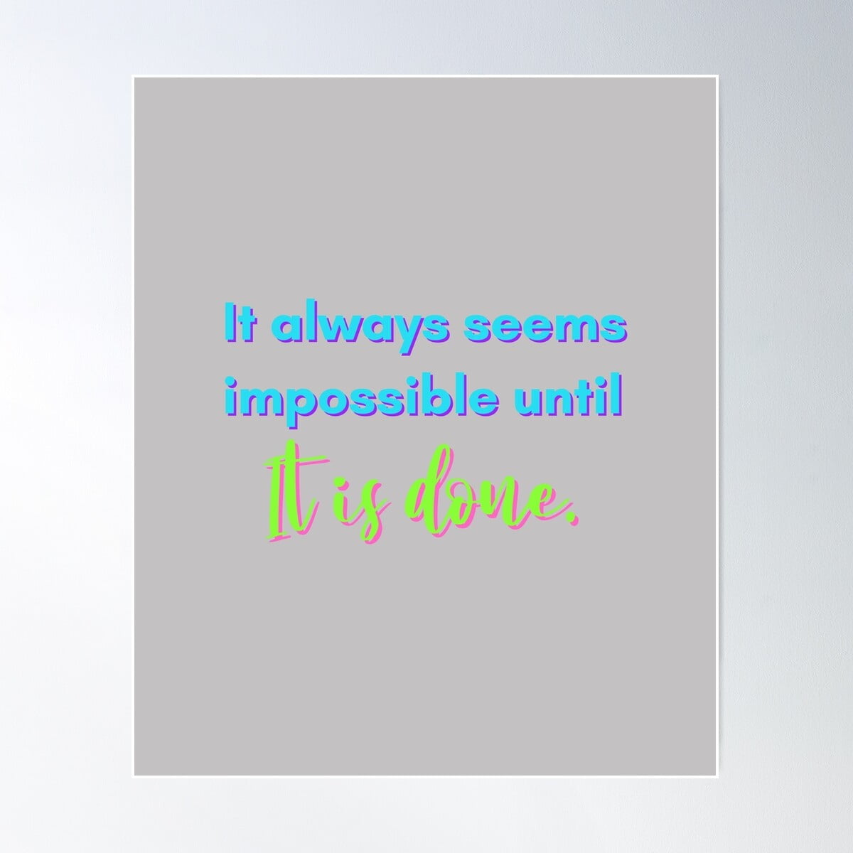 Captions To Increase Morale In Education Poster Wall Art, Modern Wall ...