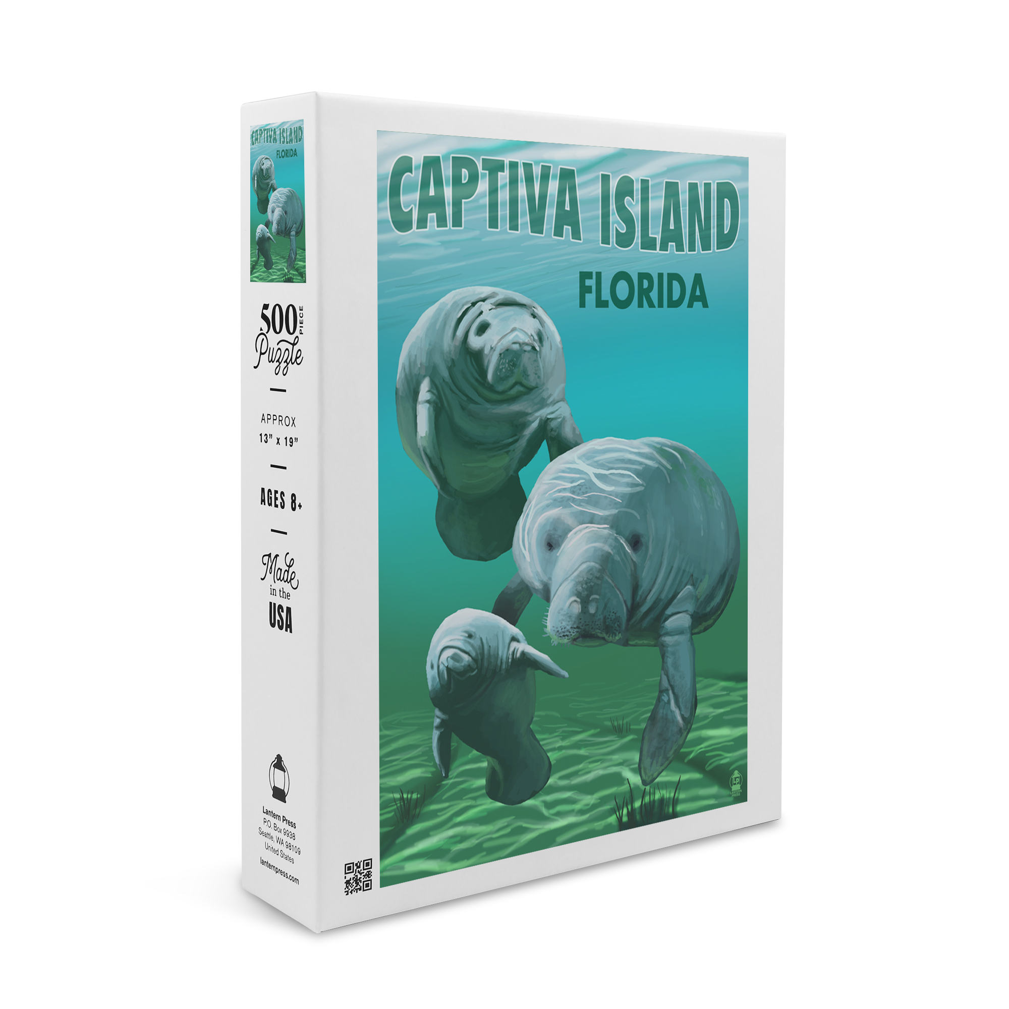 Captiva Island, Florida, Manatees (19x27 inches, Premium 500 Piece ...