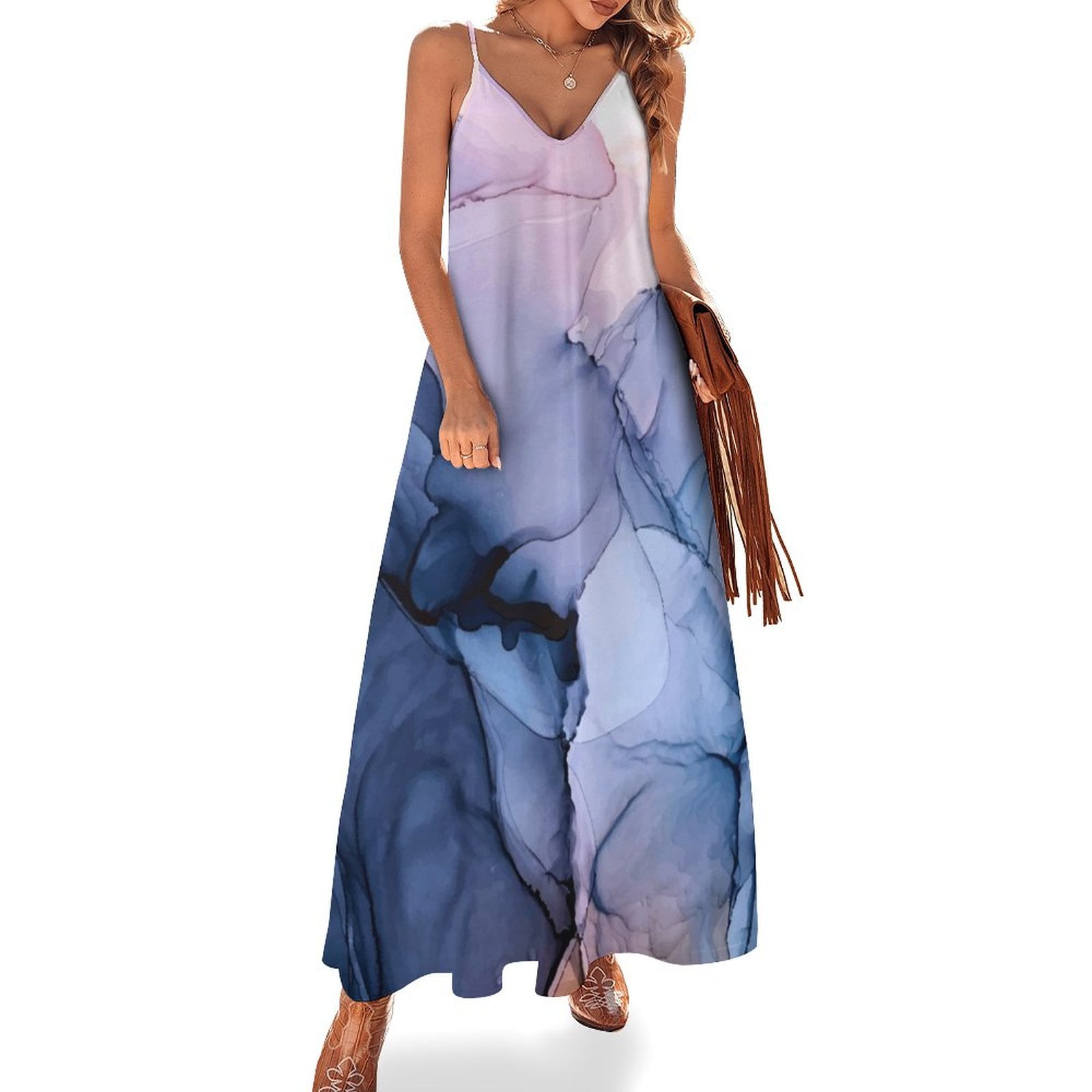 Captivating 1 - Alcohol Ink Painting Sleeveless Dress fairy dress ...