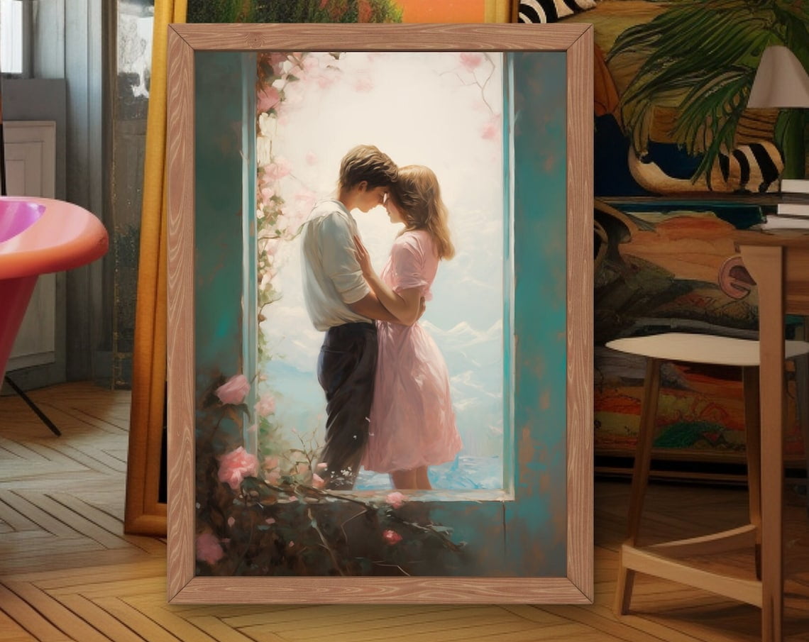 Captivating Dopamine Poster, Romanticism Era Portrait Of A Young ...