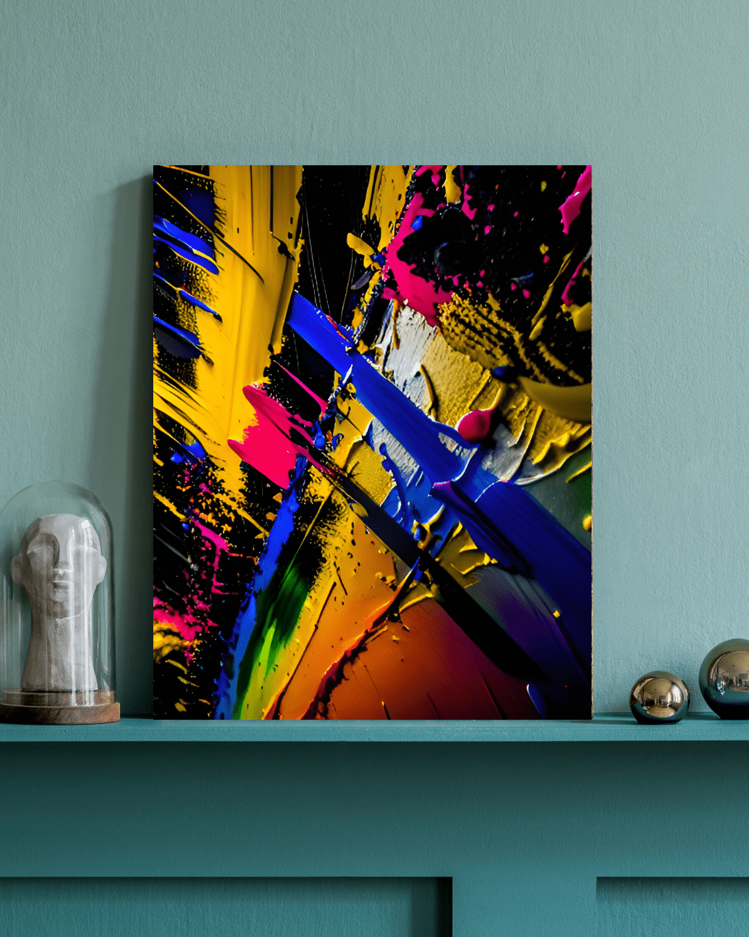 Captivating Energies - Abstract Expressionism Canvas Wall Art - Walmart.com