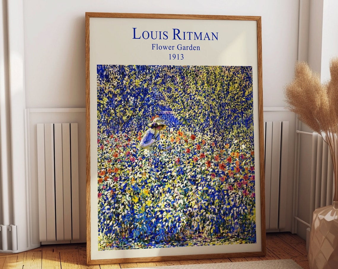 Captivating Floral Serenity: Louis Ritman'S 1913 American Impressionist ...