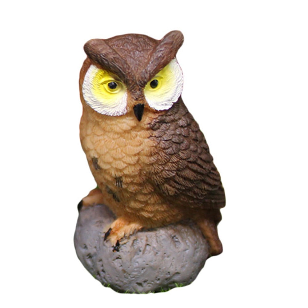 Captivating Owl Fairy Garden Decor, Unique Owl Statue for Home and ...