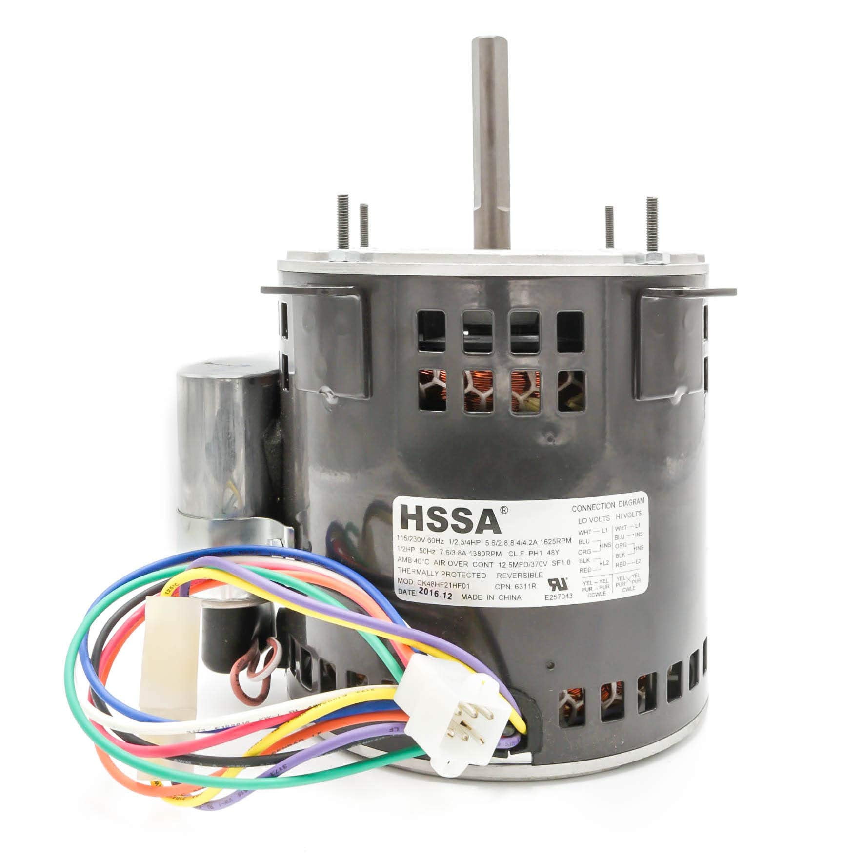 Captive Aire Direct Drive Exhaust Fan Replacement Motor- 1/2 hp 115/1 ...