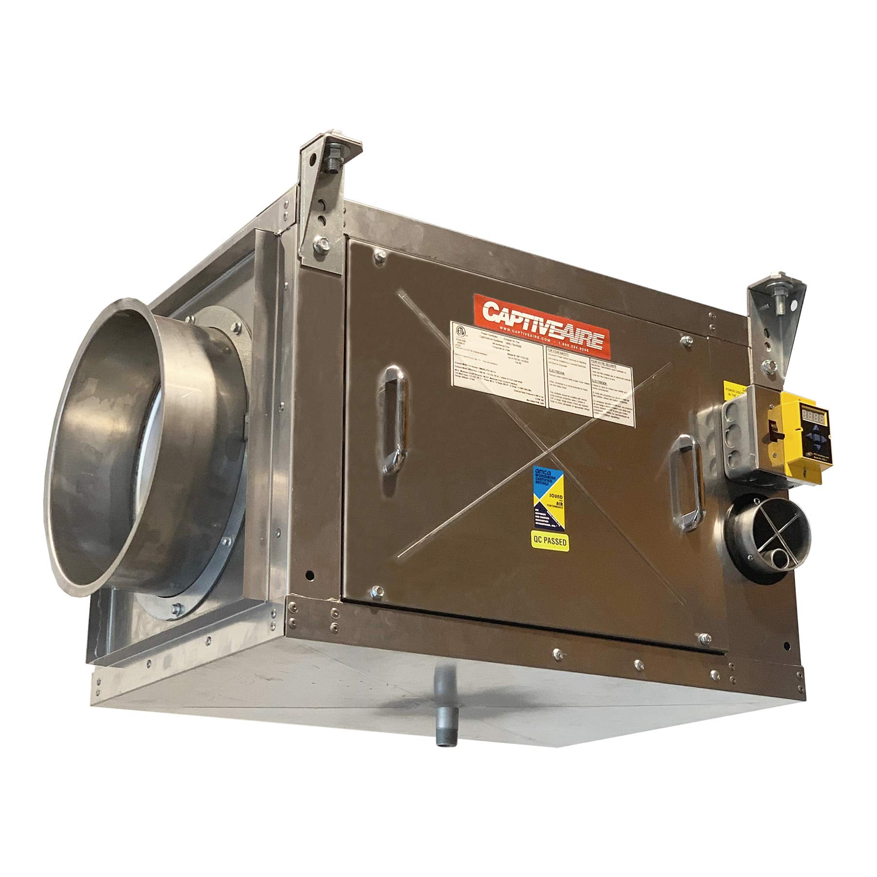 Captive Aire Direct Drive Square Inline Dishwasher Exhaust Fan ...