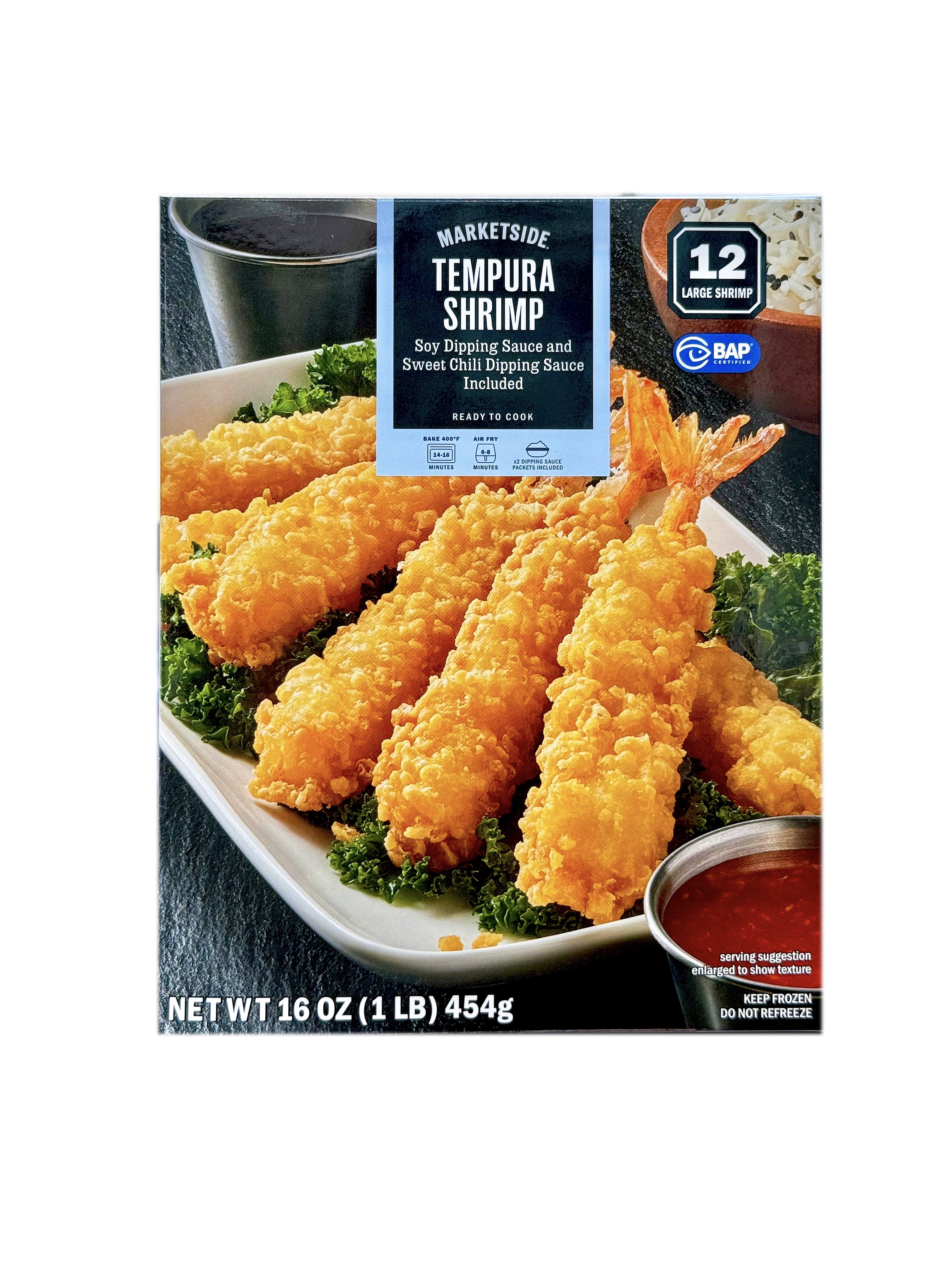 Marketside Frozen Shrimp Tempura 12 Count, 16oz - Walmart.com