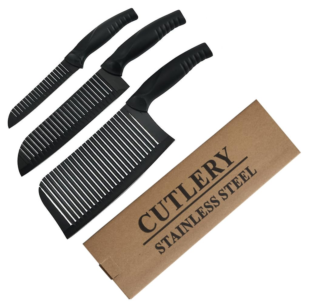 Captoola 65 Inch 3 Pieces Kitchen Knife Set Paring Knife Ultra Sharp ...