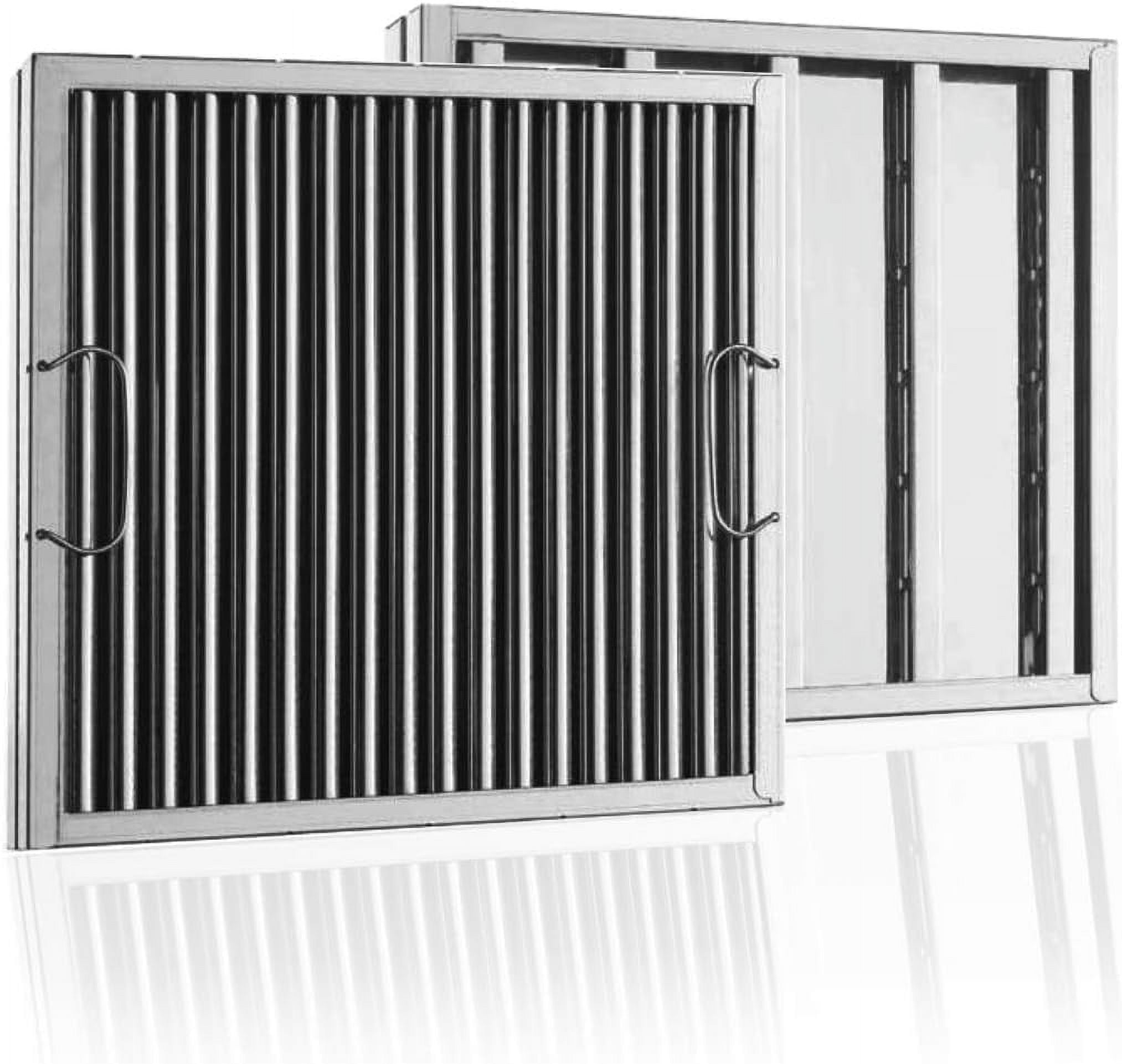 Captrate Solo Stainless Steel Baffle Restaurant Hood Filter, (20" High ...
