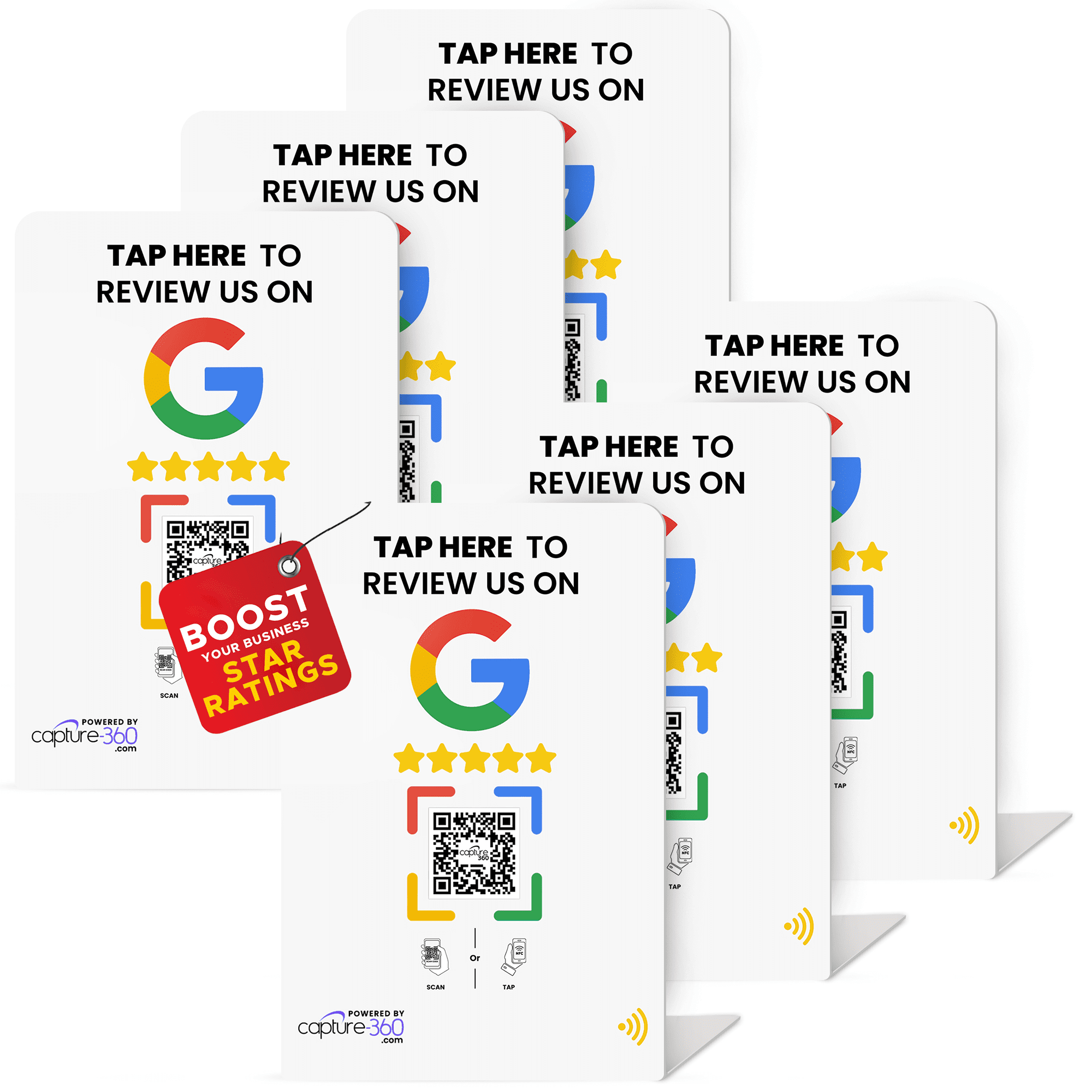 Capture 360 Google NFC Review Stand, Feedback Collection, Single-Tap ...