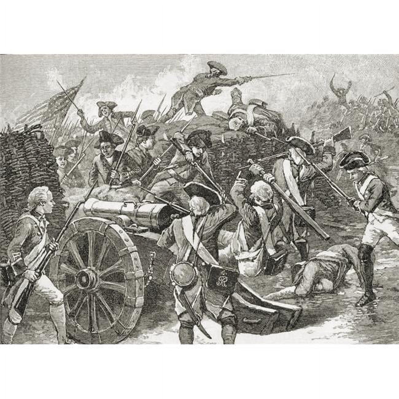 Capture Of A Redoubt At Yorktown 1781. From The Book A Brief History Of ...