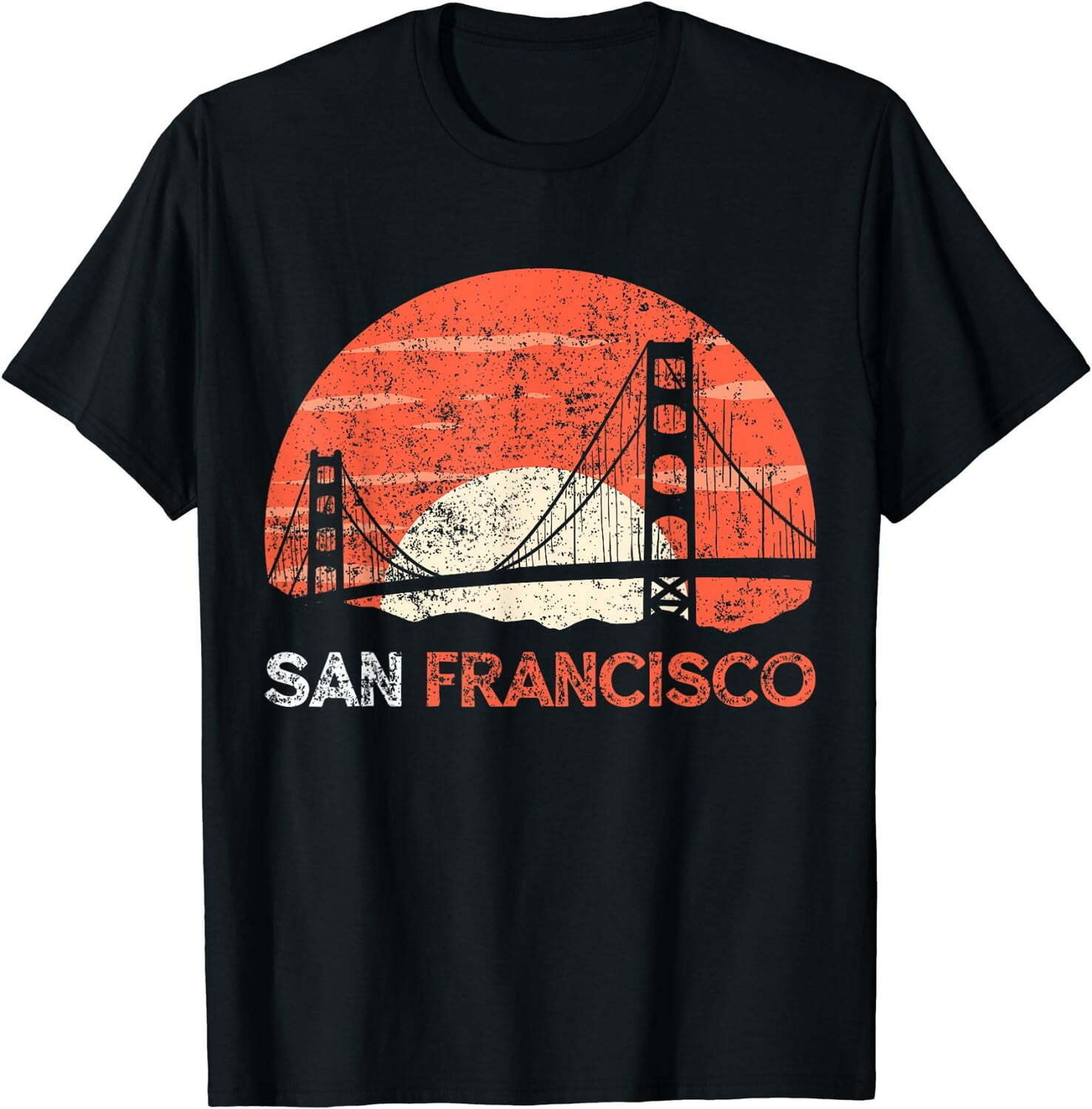 Capture the Iconic Beauty of the Golden Gate Bridge in Our 4XL Black Tee - Elevate Your Wardrobe ...