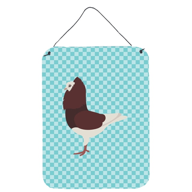 Capuchin Red Pigeon Blue Check Wall or Door Hanging Prints - Walmart ...