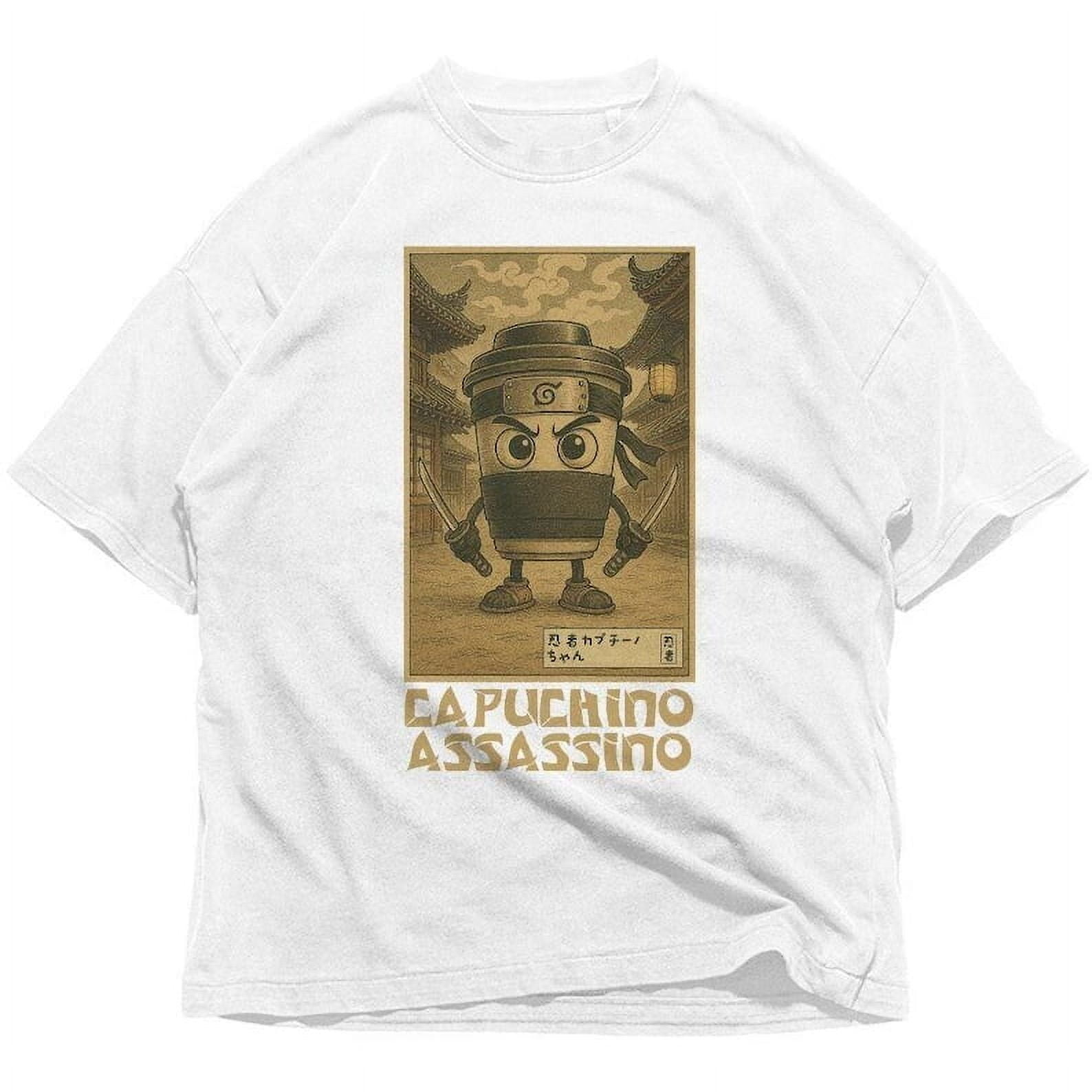 Capuchino Assassino Brainrot T-Shirt, Funny Ukiyo-E Japanese Art Tee ...