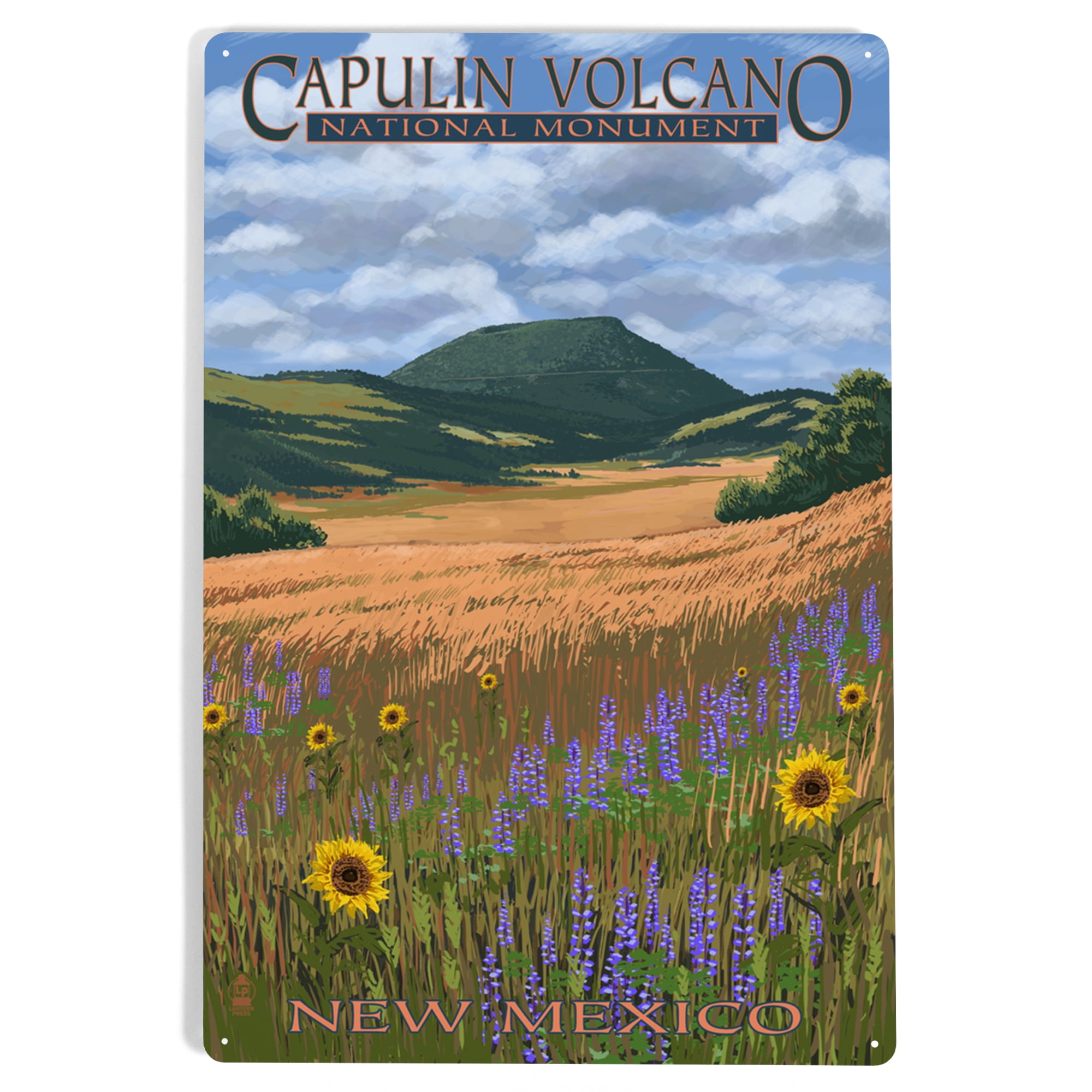 Capulin Volcano National Monument, New Mexico (12x18 Aluminum Art ...