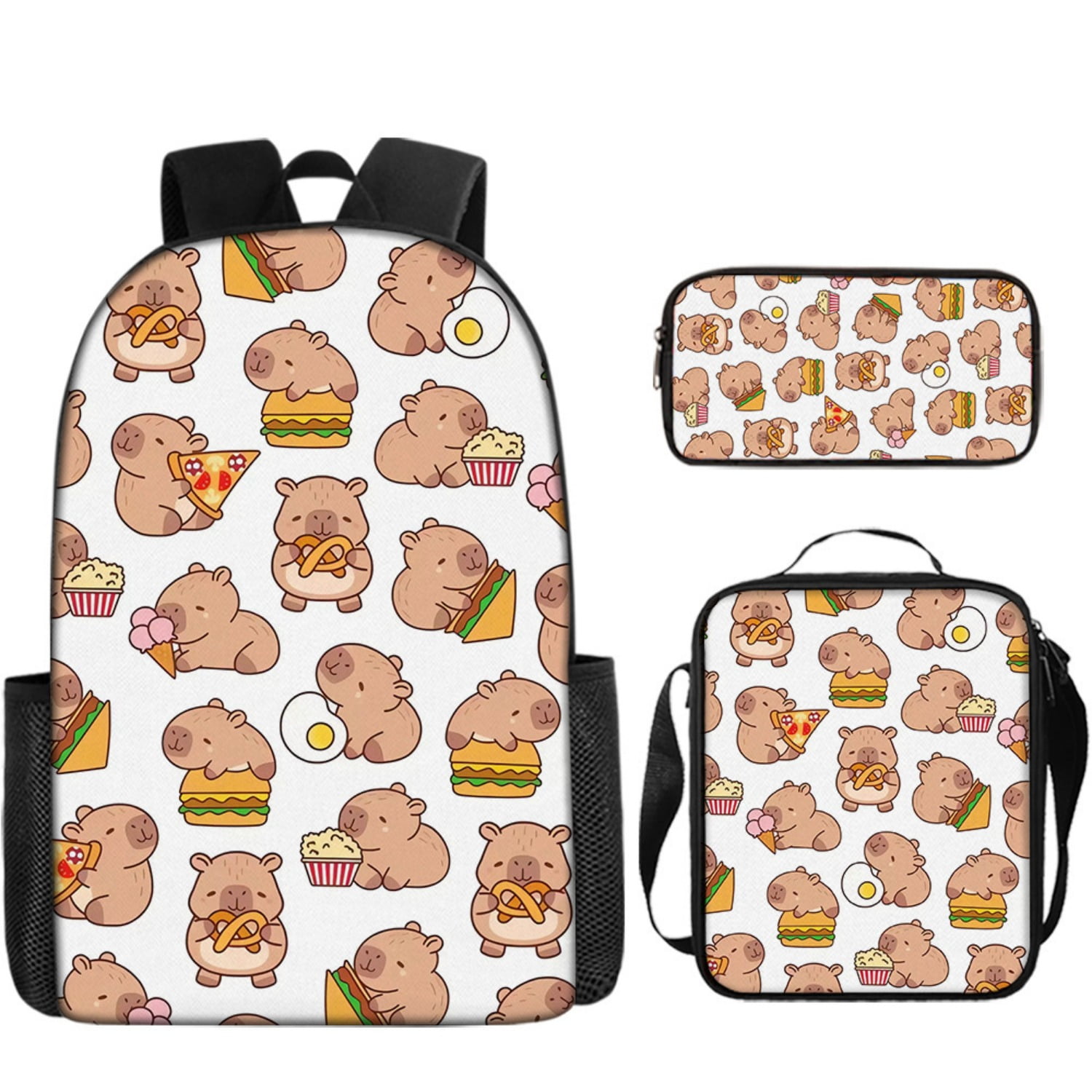 Capy Bara Cartoon Aesthetic New Semester Gifts Schoolbag,Personalized 3 ...