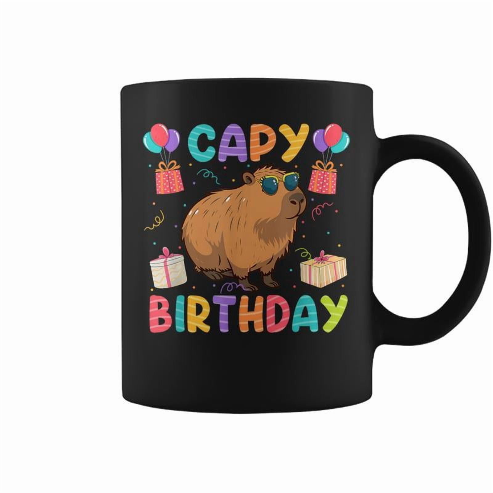 Capy Birthday Capybara Animals Boys Girls Birthday Coffee Mugs ...