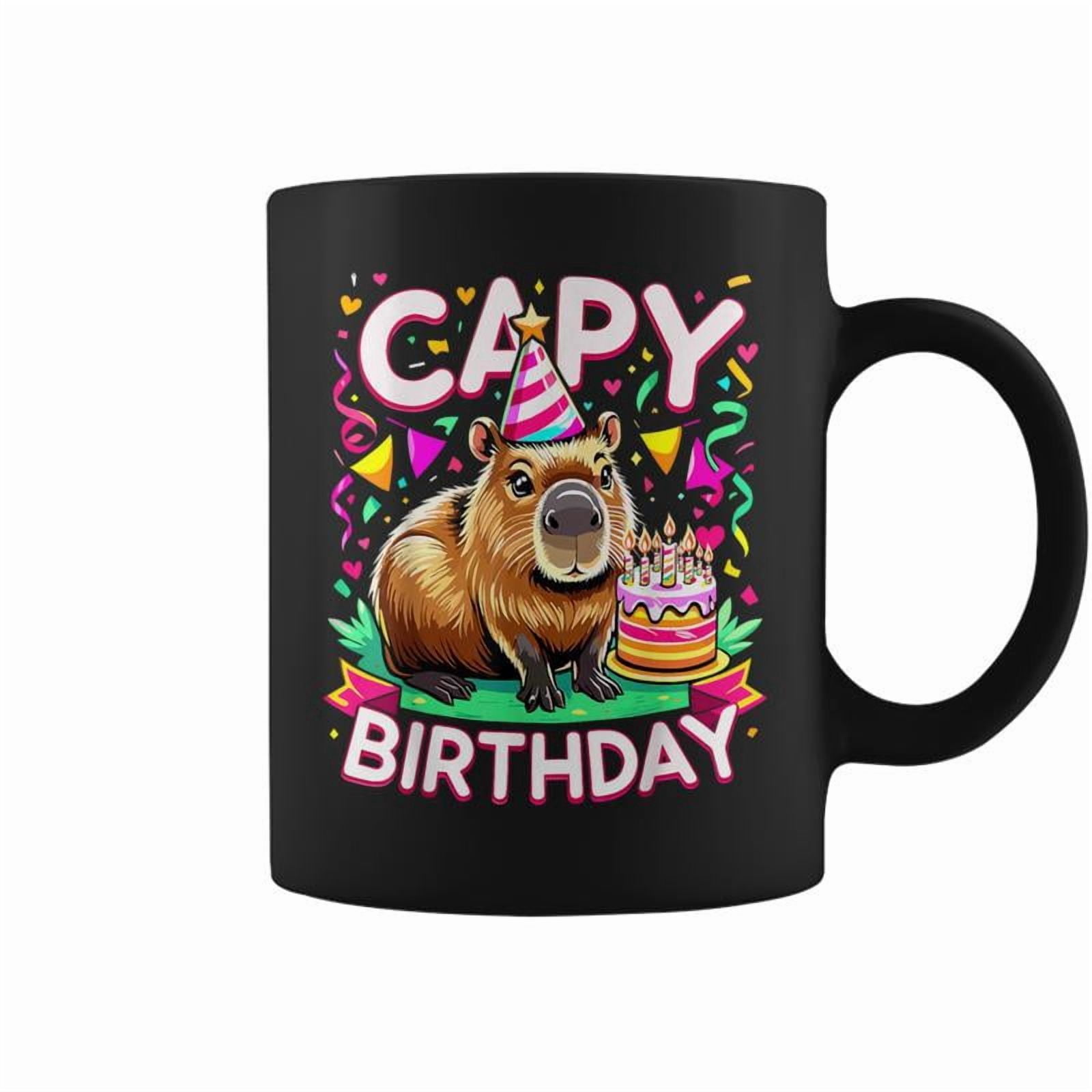Capy Birthday Capybara Birthday Coffee Mugs - Walmart.com
