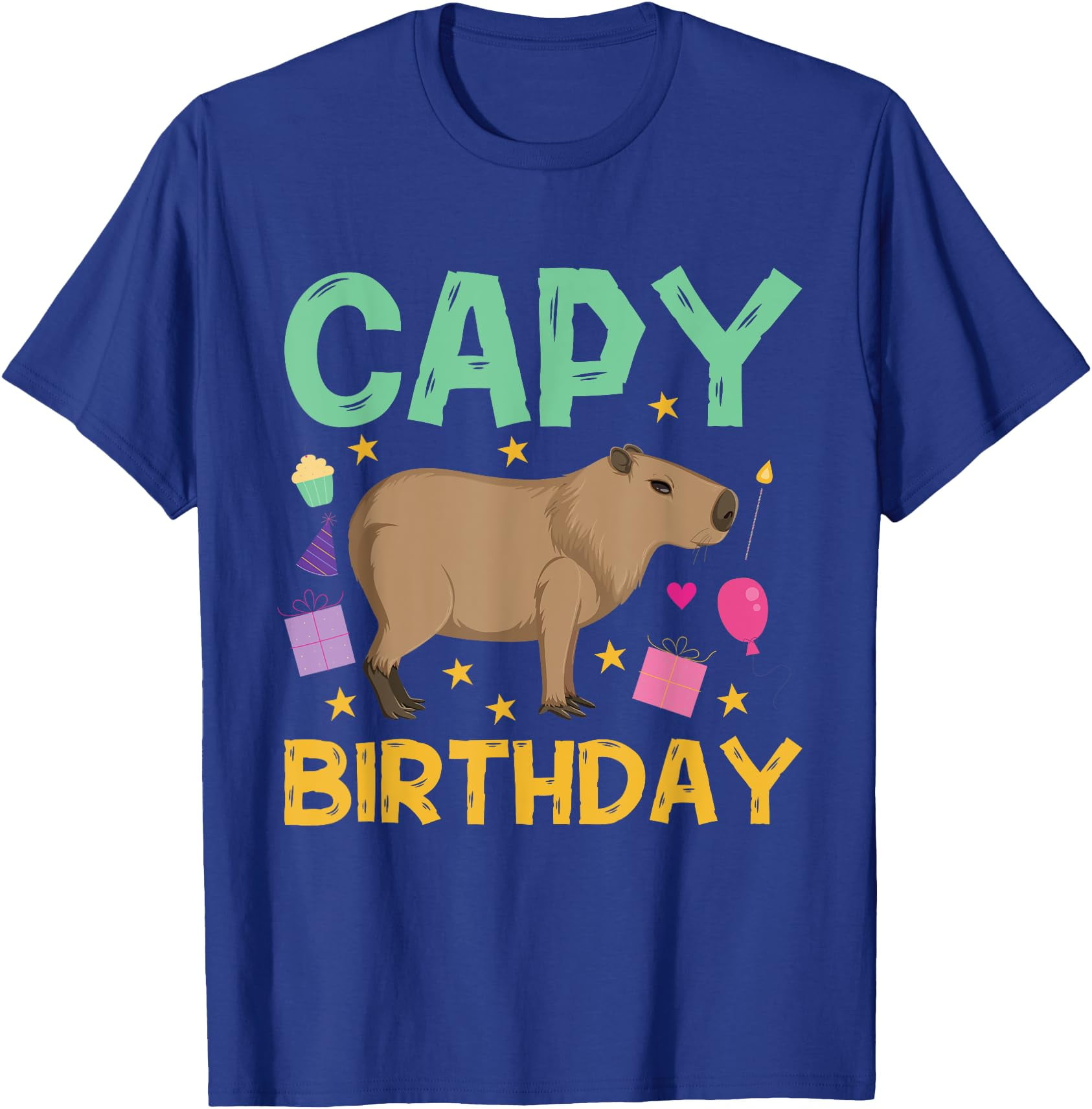 Capy Birthday Capybara Happy Unisex T-Shirt for Men Women Kids Toddler ...