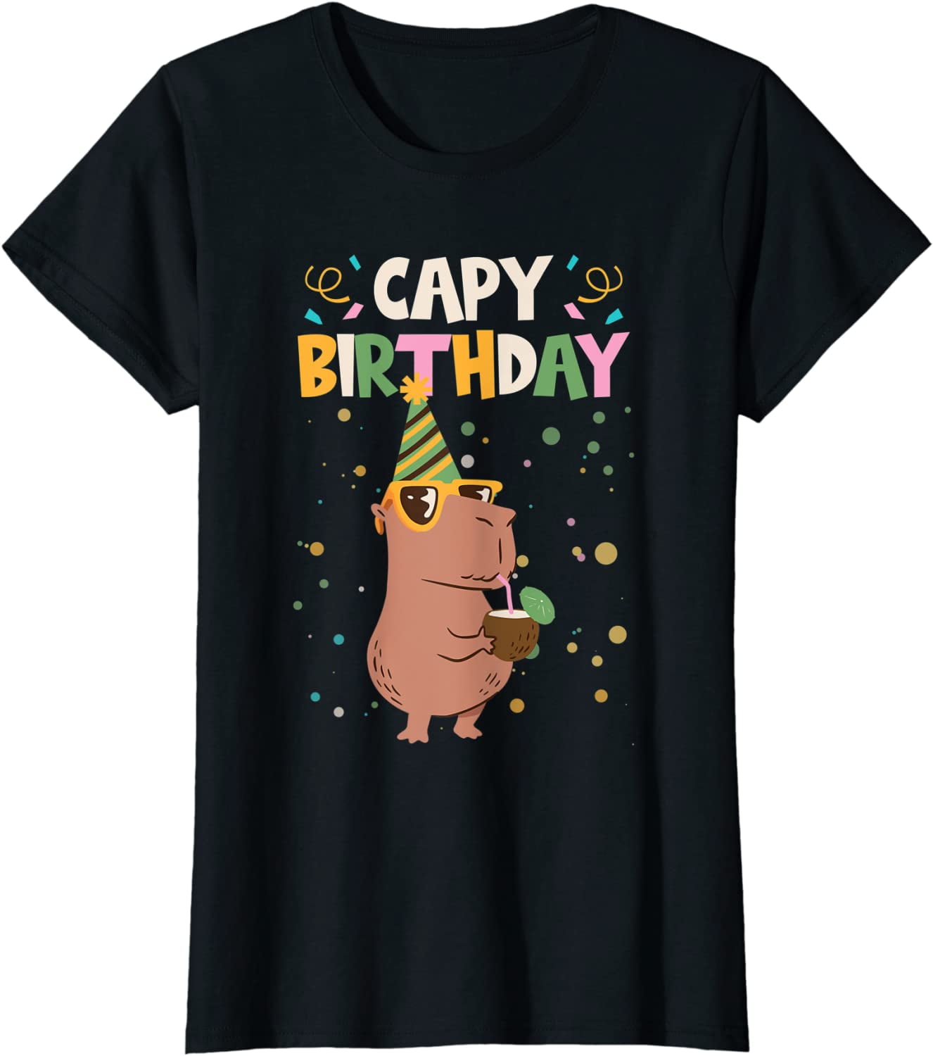 Capy Birthday Capybara T-Shirt Gift - Walmart.com