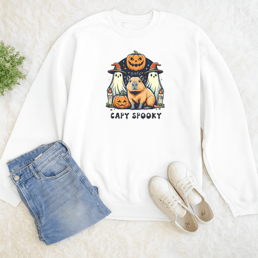 Capy Spooky Capybara Halloween Cute Animal Lover Costume Print ...