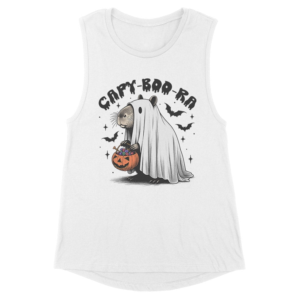 Capy-boo-ra Women's Muscle Tank Large White - Walmart.com