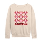 CapyFun - Capybara Heart Collage - Women's French Terry Long Sleeve ...
