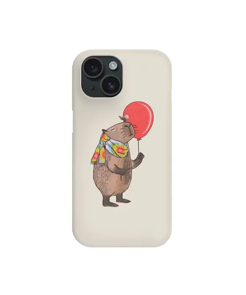 Capyballoon Funny Capybara Balloon Phone Case for iPhone 16 15 14 13 12 ...