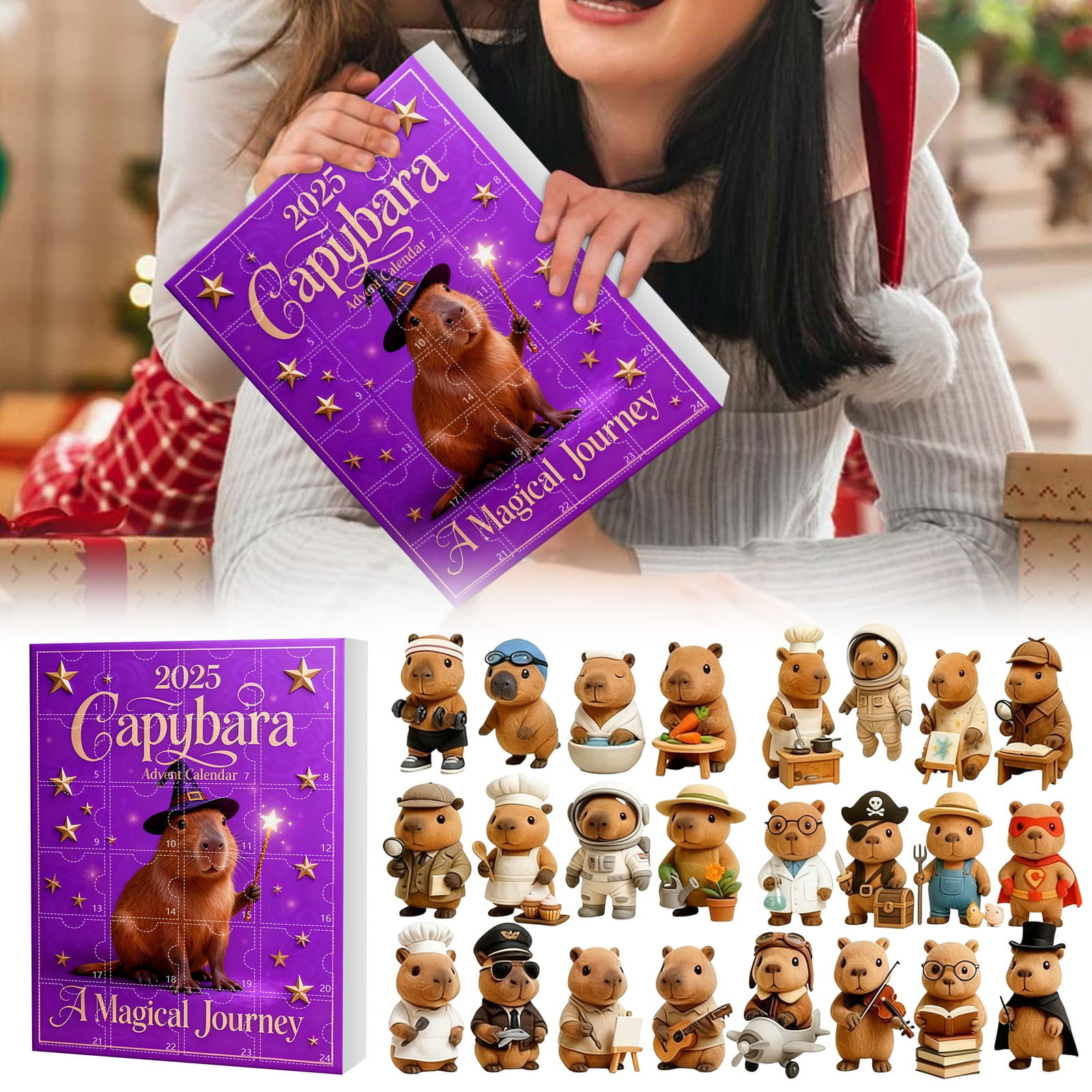 Capybara Advent Calendar 2025 Countdown Set - 24 Days of Uniquely ...