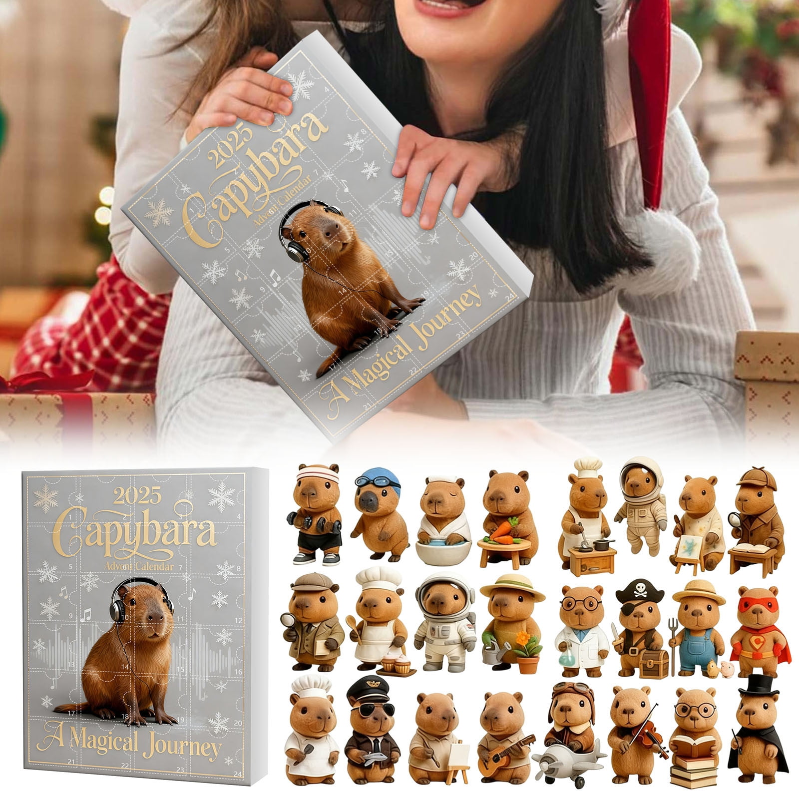 Capybara Advent Calendar 2025 Countdown Set 24 Days with Uniquely ...
