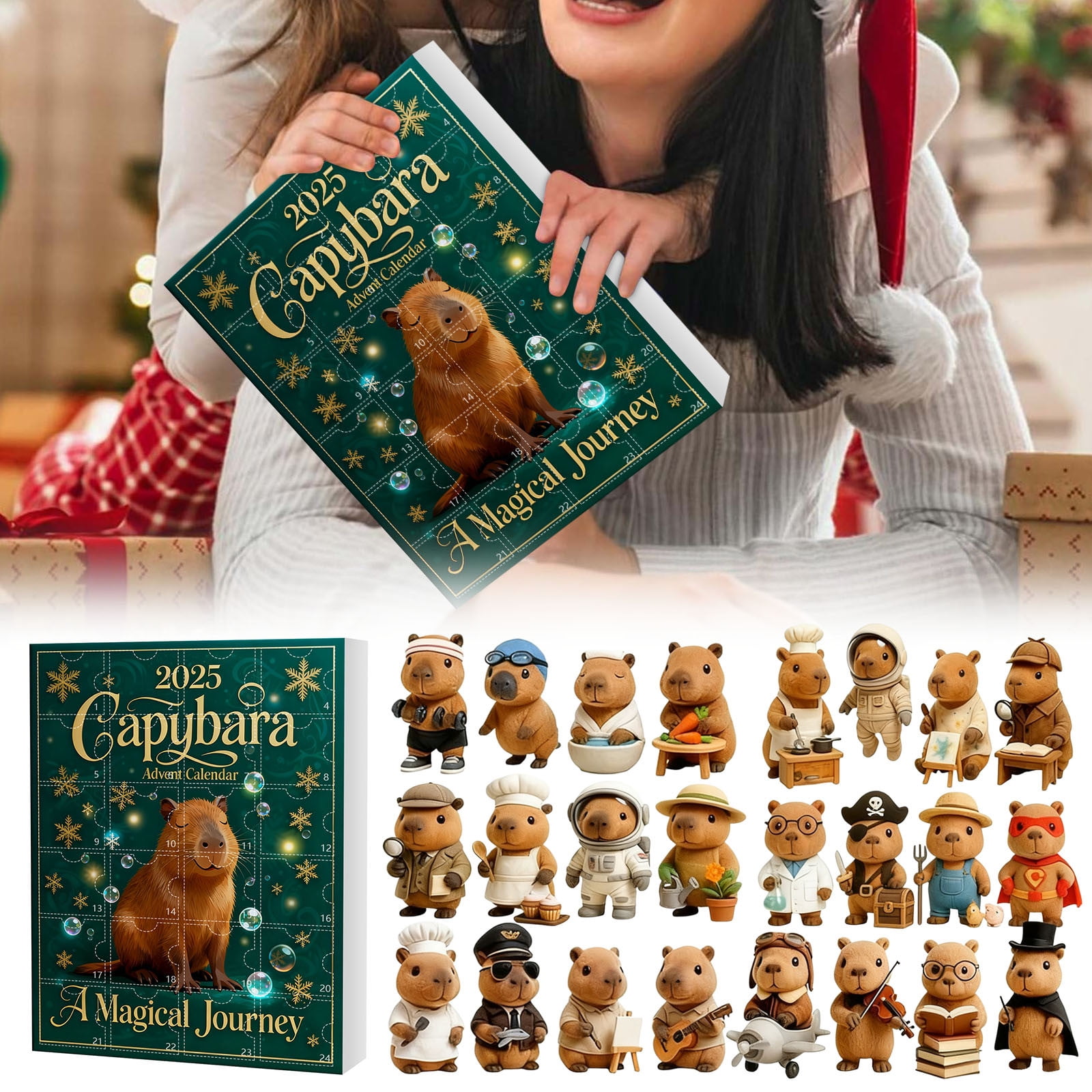 Capybara Advent Calendar 2025 Countdown Set for 3 Years and Up with 24 ...
