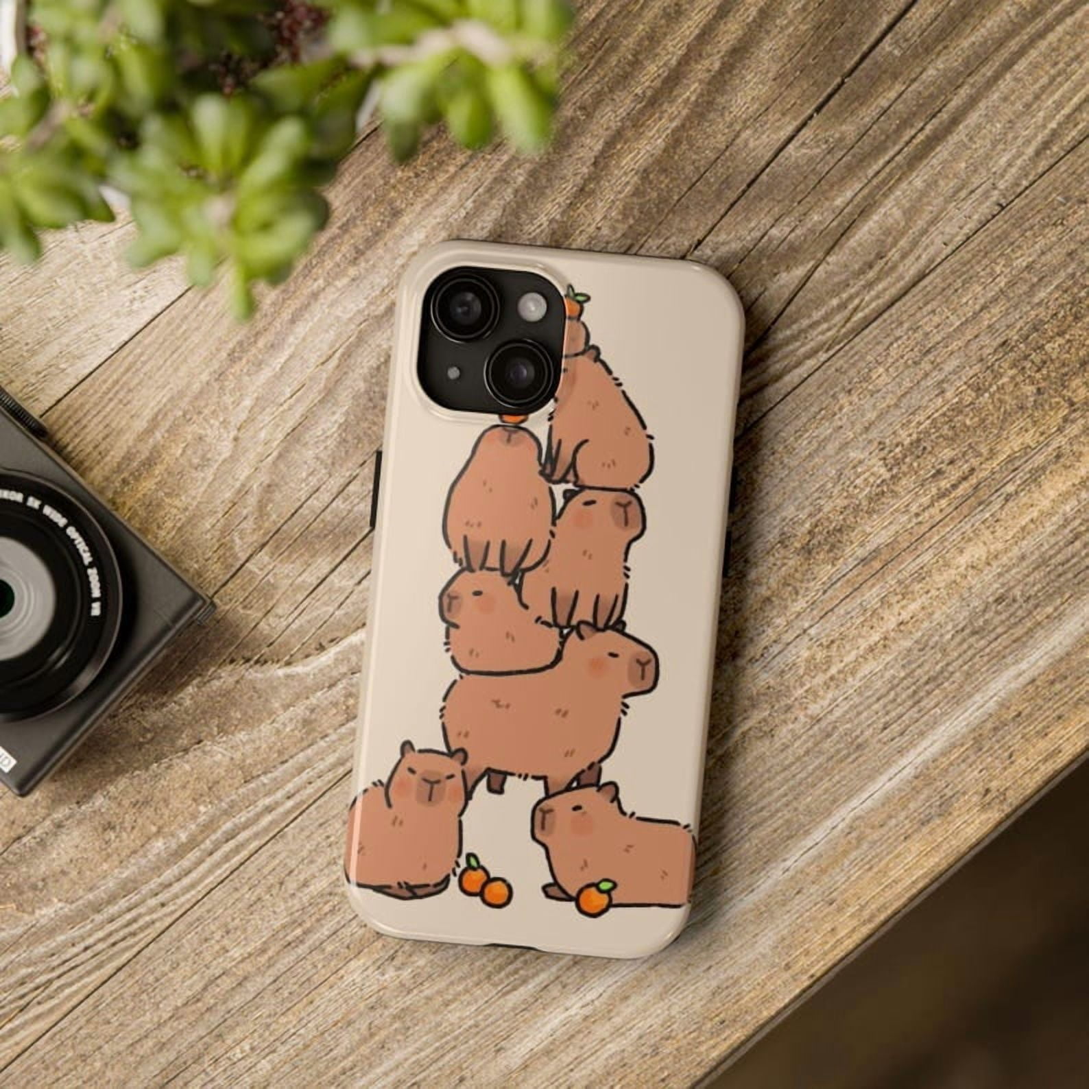 Capybara Aesthetic Tough iPhone Case for 11 to 16 Pro Max - Walmart.com
