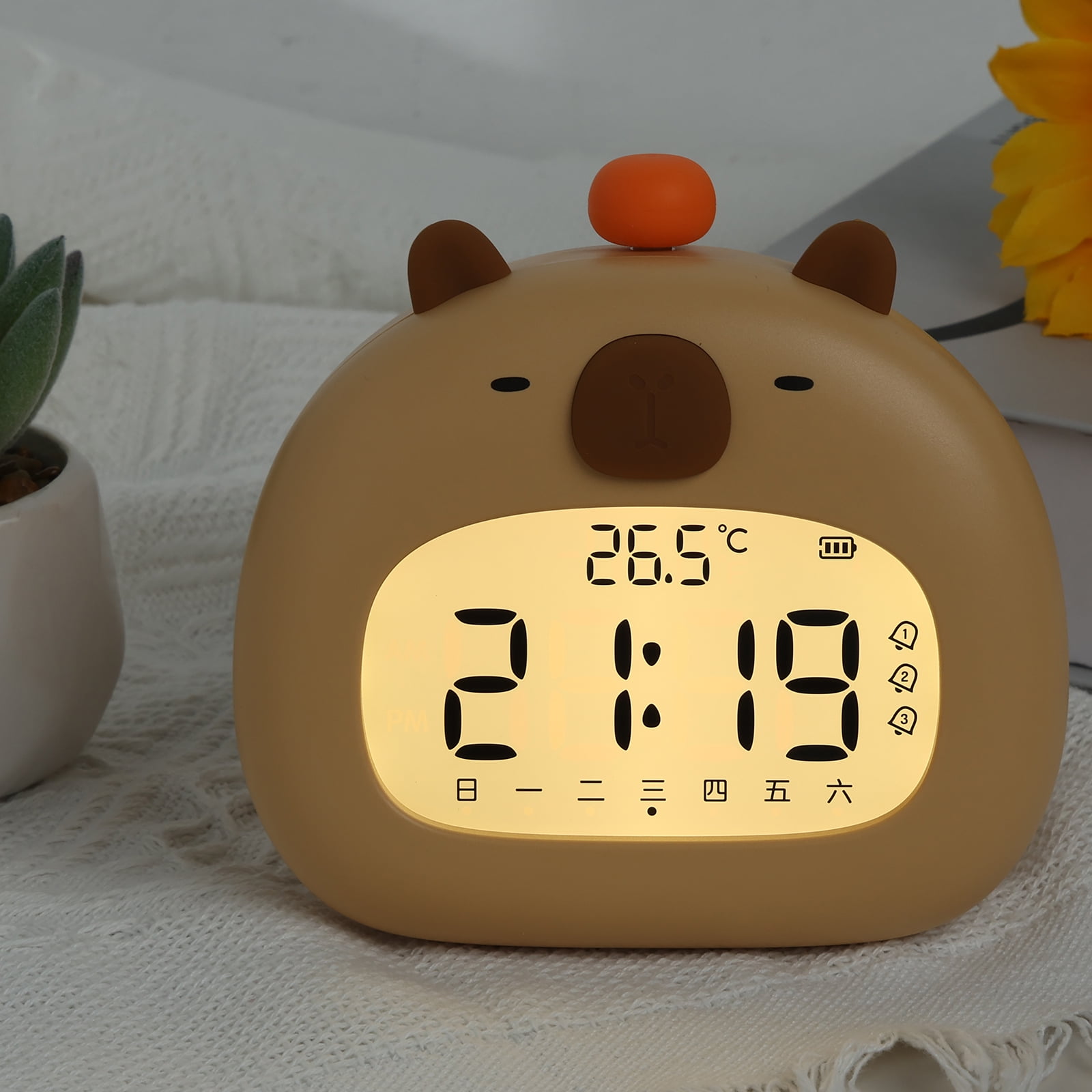 Capybara Alarm Clock for Kids Ready to Rise Children's Sleep Trainer 3 ...
