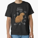 Capybara Anatomy Educational Funny Animal Diagram Unisex T-Shirt, up to ...